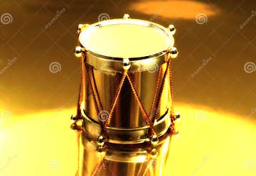 Gold Drum stock image. Image of decoration, celebrate, instrument - 45797