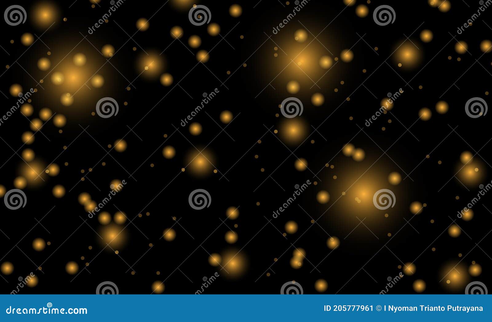 Gold Dust Effect on Dark Background Stock Vector - Illustration of ...