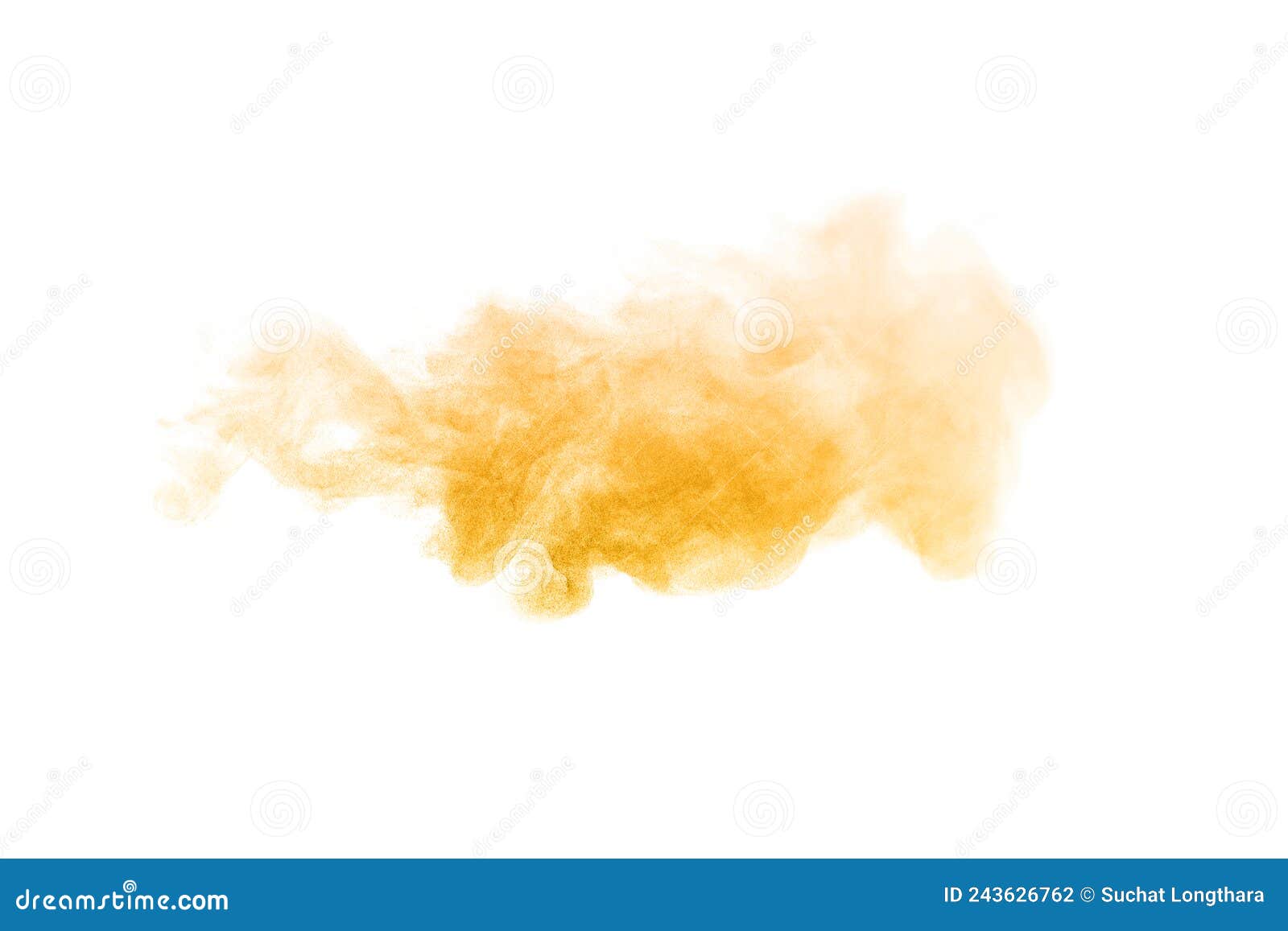 Gold Dust Powder Explosion. Stock Photo - Image of dust, explode: 243626762