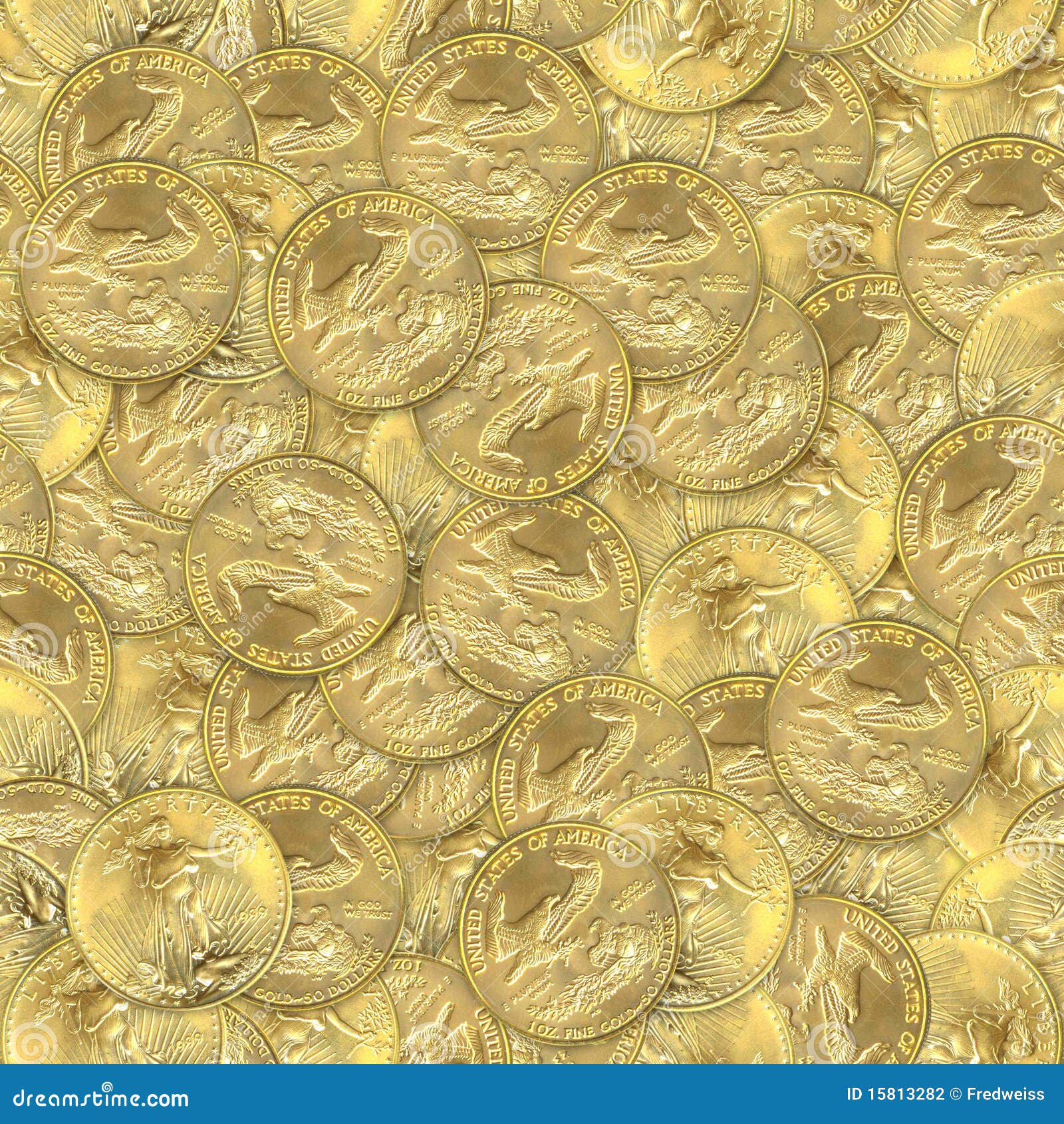 Gold Eagle Coins stock photo. Image of states, gold, seamless - 15813282