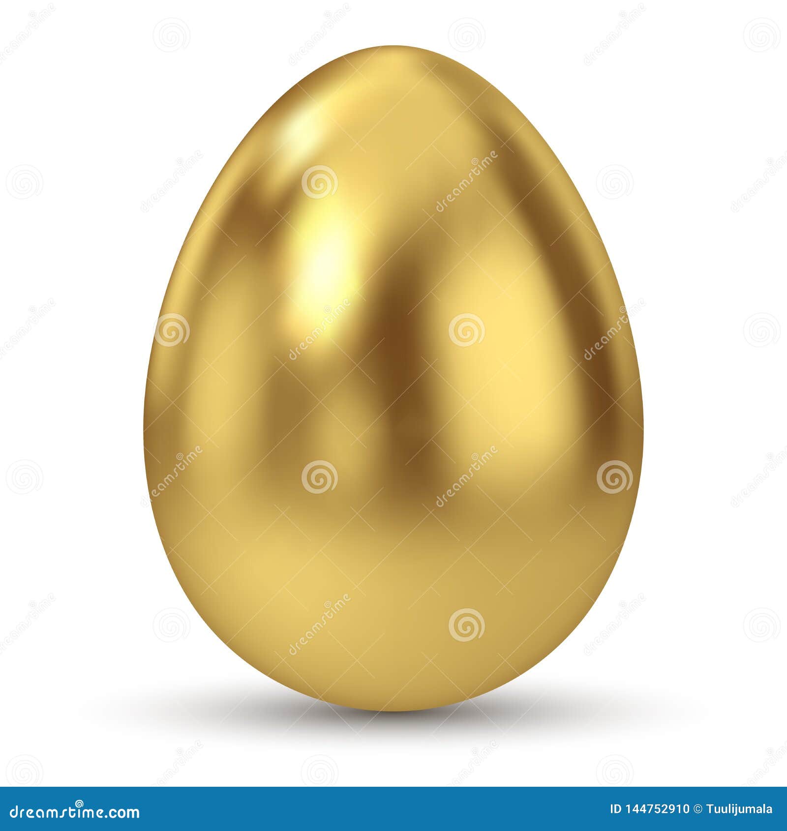 Gold Easter Egg With Colorful Cirles 3d Illustration | CartoonDealer ...