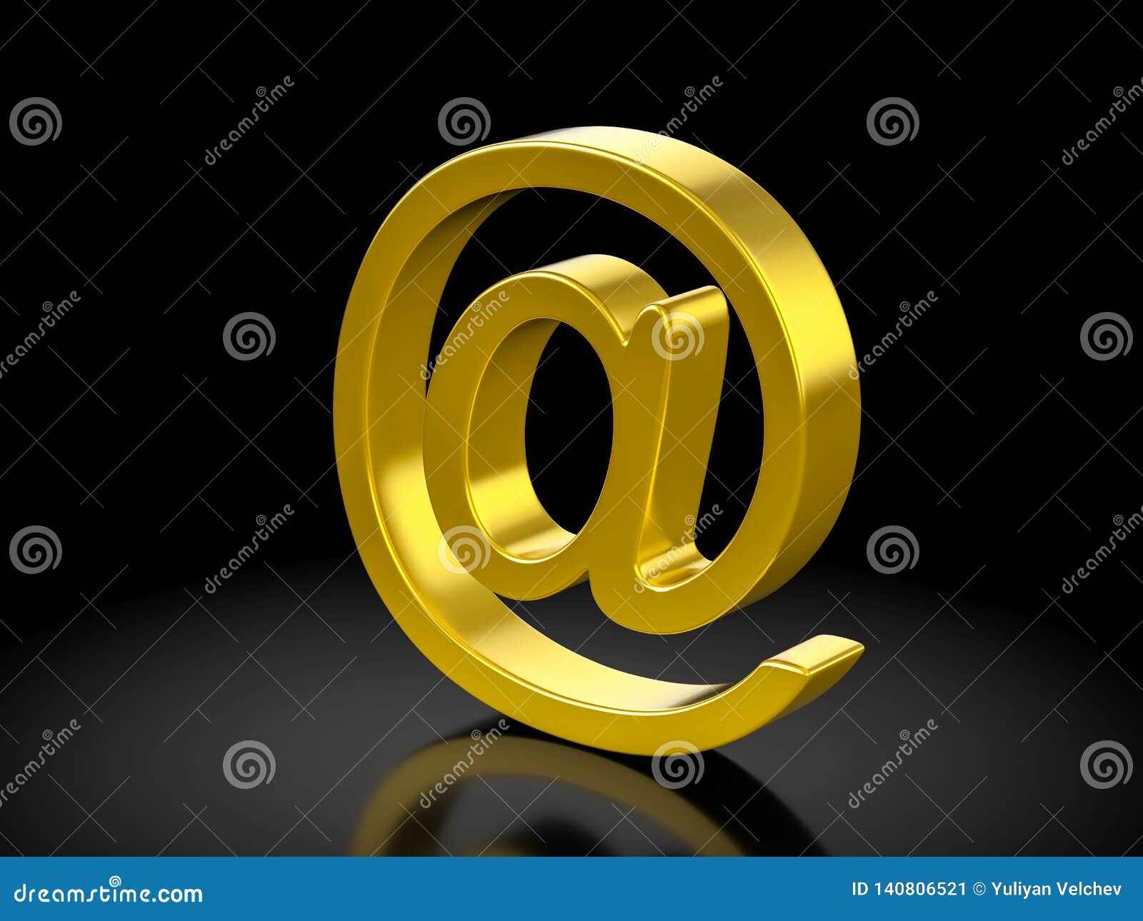 Gold email symbol stock illustration. Illustration of design - 140806521
