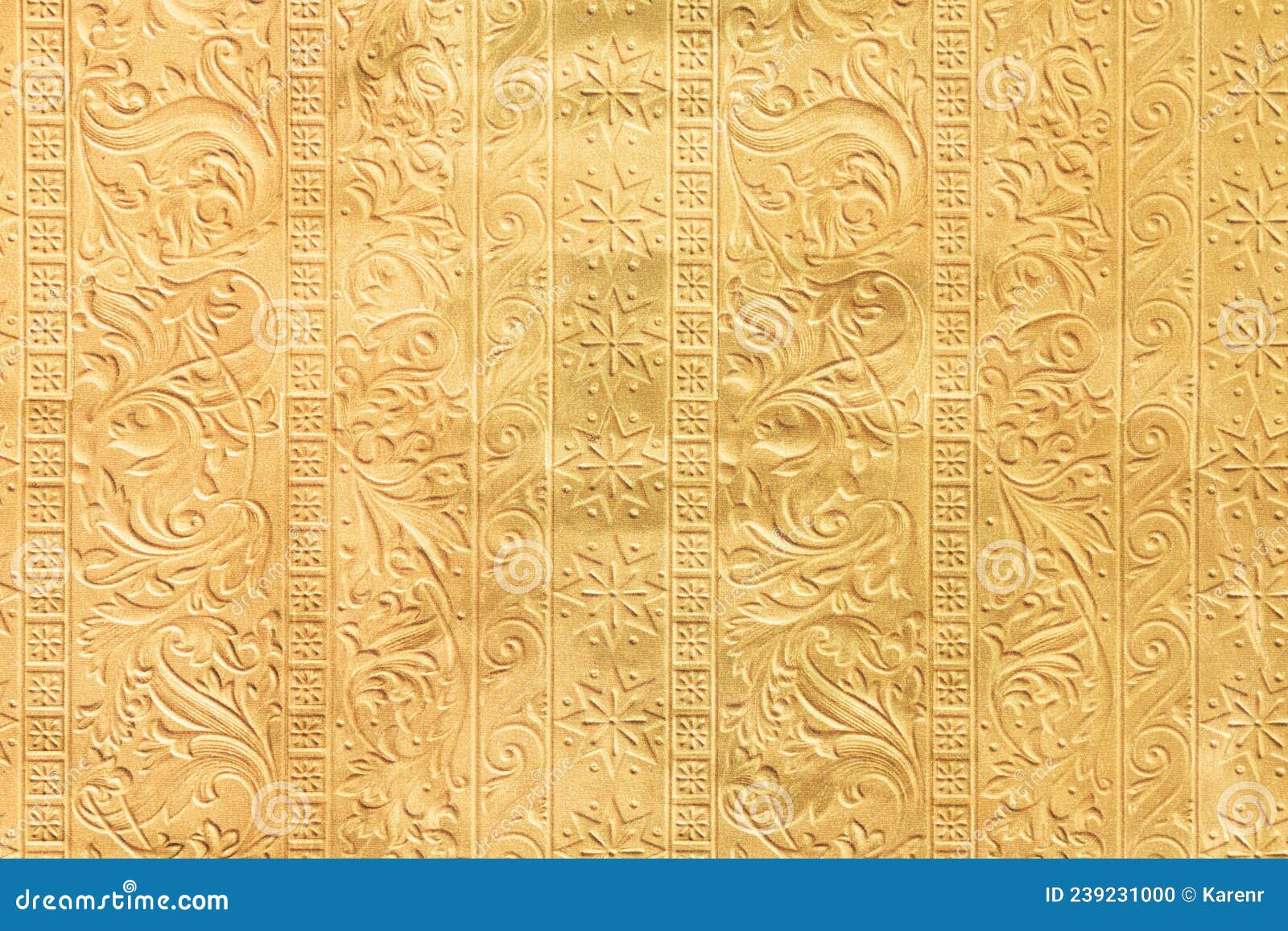 Gold Embossed Textured Material Background Stock Photo - Image of ...