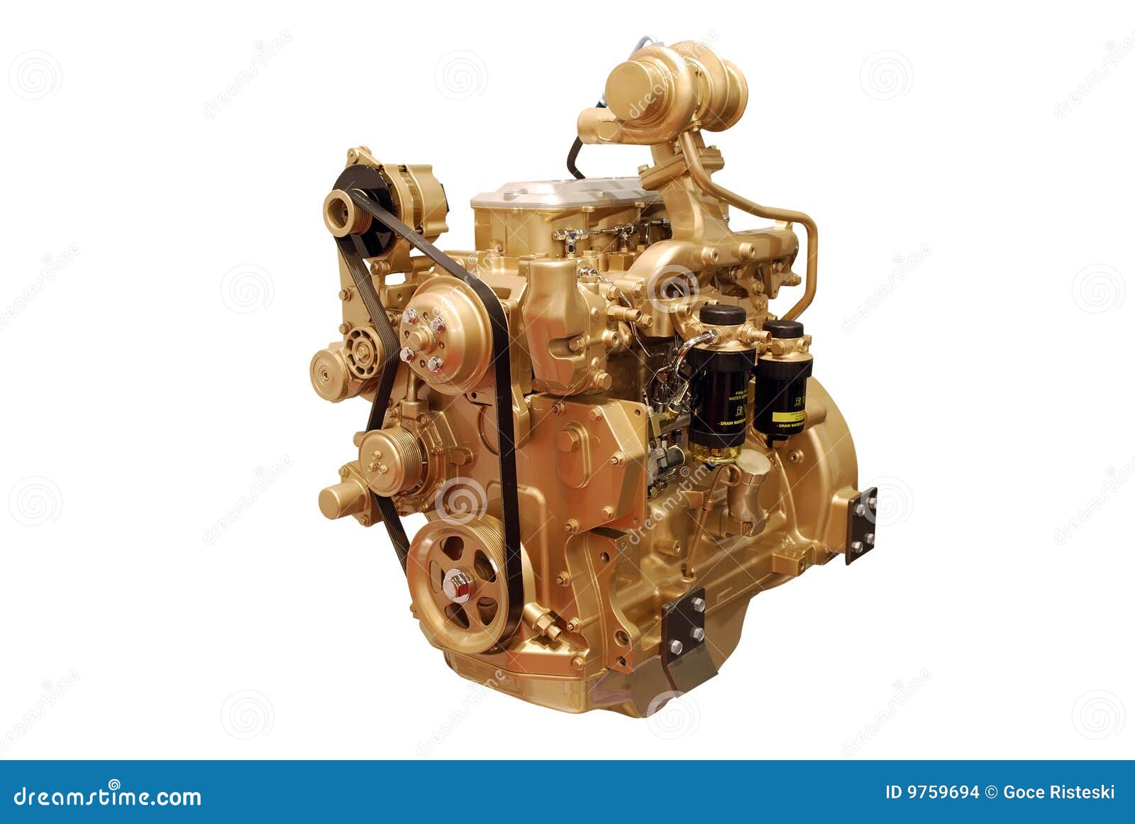 Gold engine stock photo. Image of vehicle, propulsion - 9759694