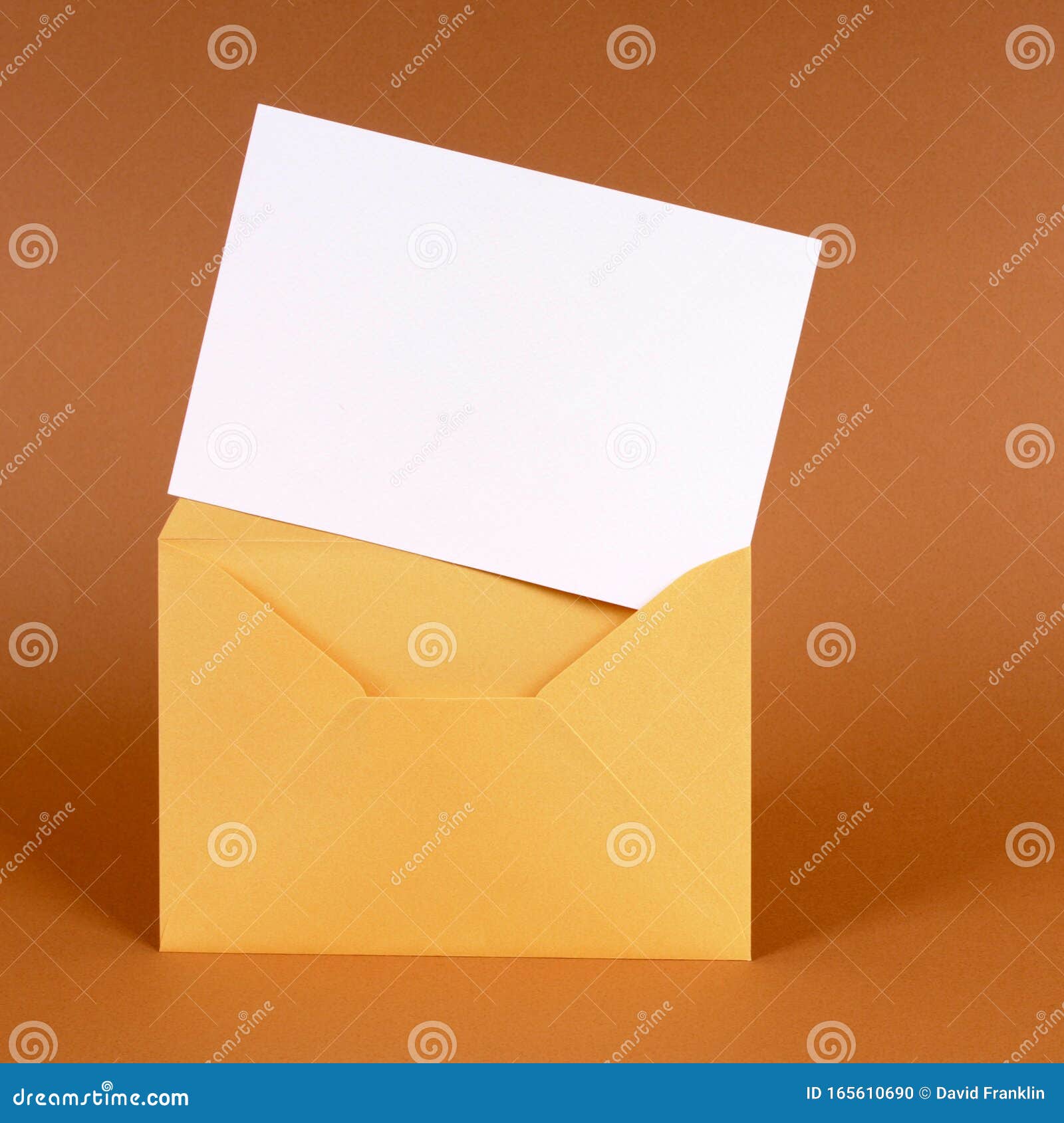 Gold Envelope With Blank Letter Stock Photography | CartoonDealer.com ...