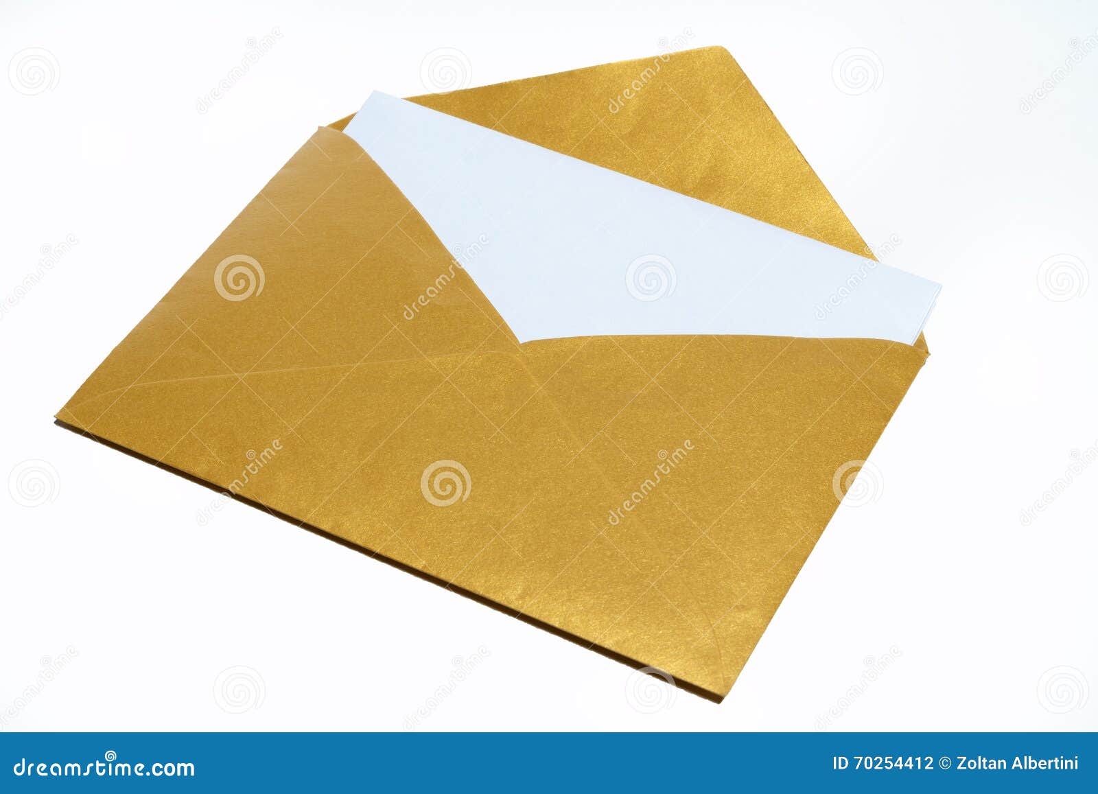 Gold envelope stock photo. Image of object, email, business - 70254412