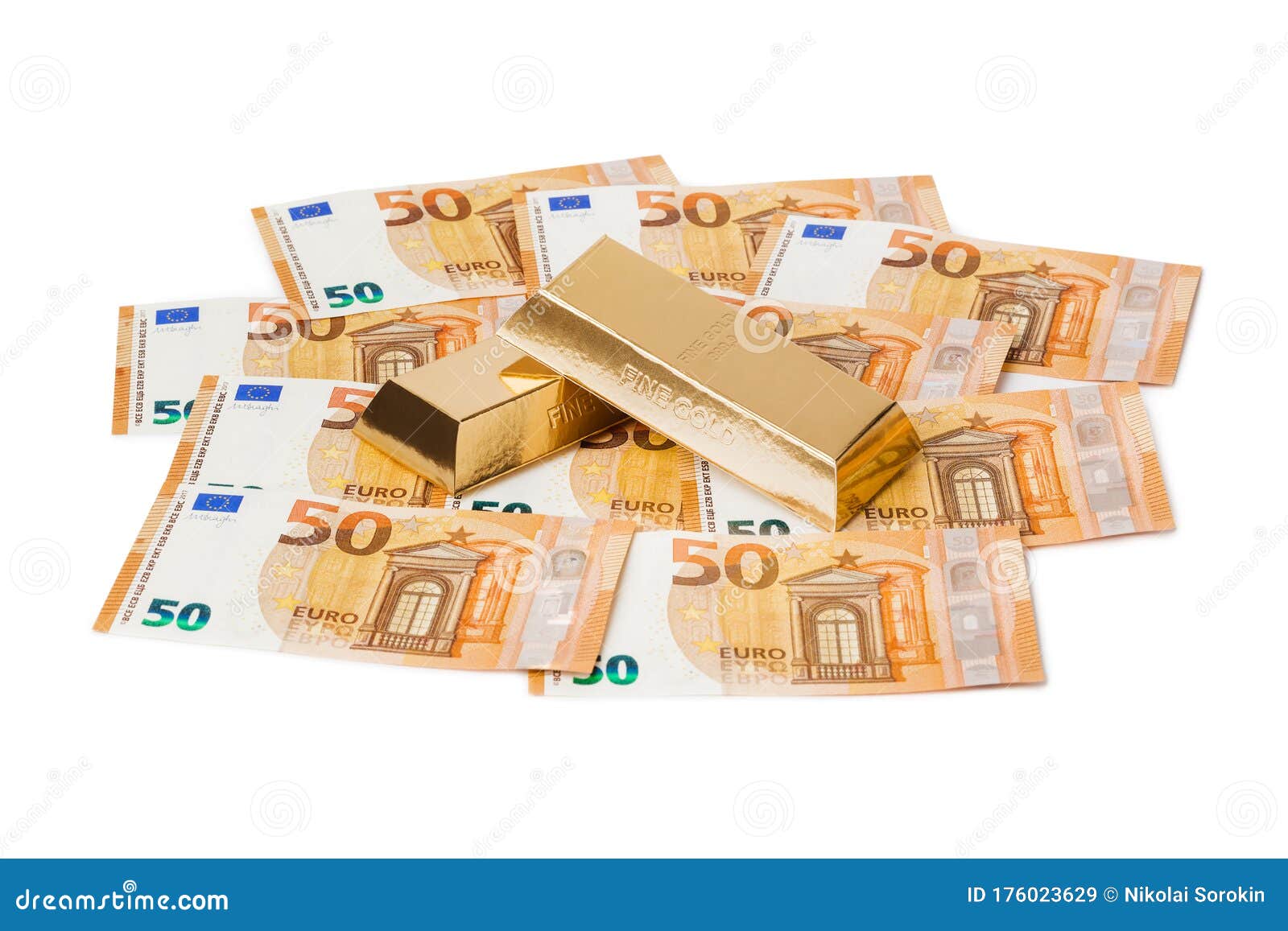 Gold and euro money stock image. Image of background - 176023629