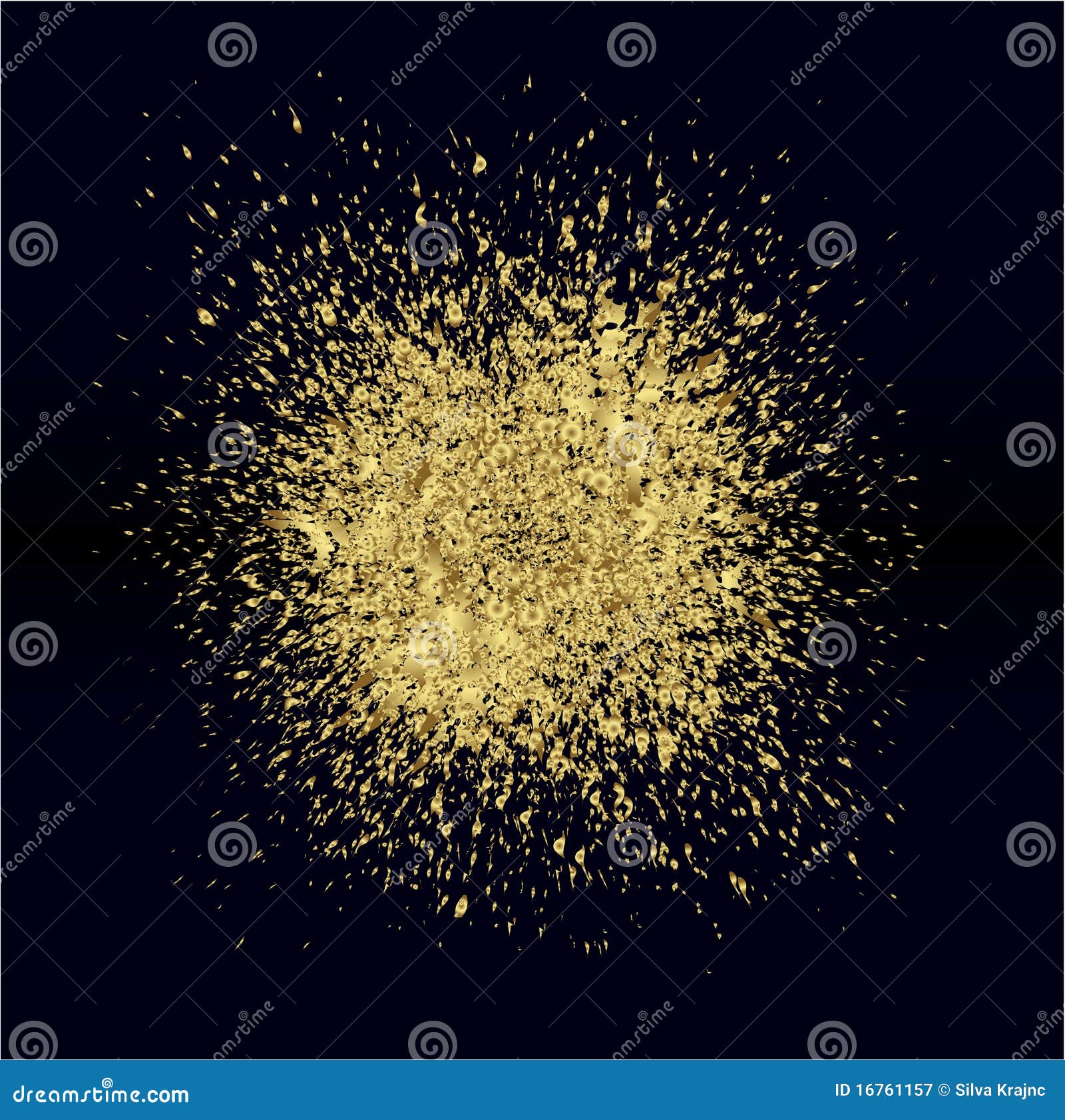 Gold explosion stock vector. Illustration of festive - 16761157