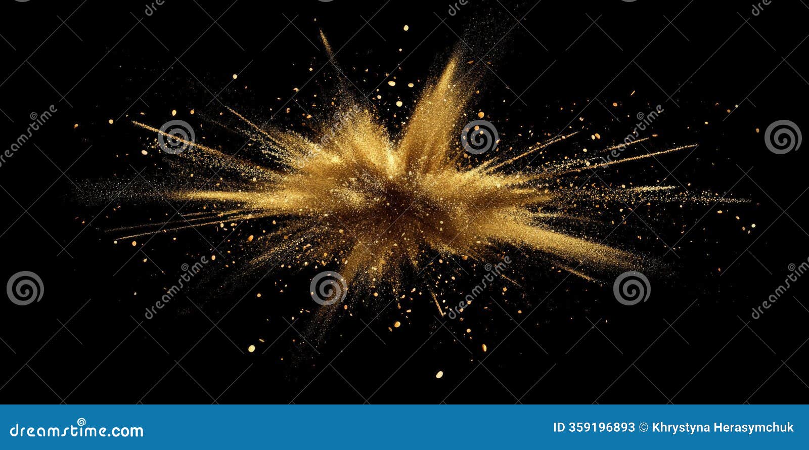 Gold Explosion Background with Dynamic Shimmering Metallic Particles ...