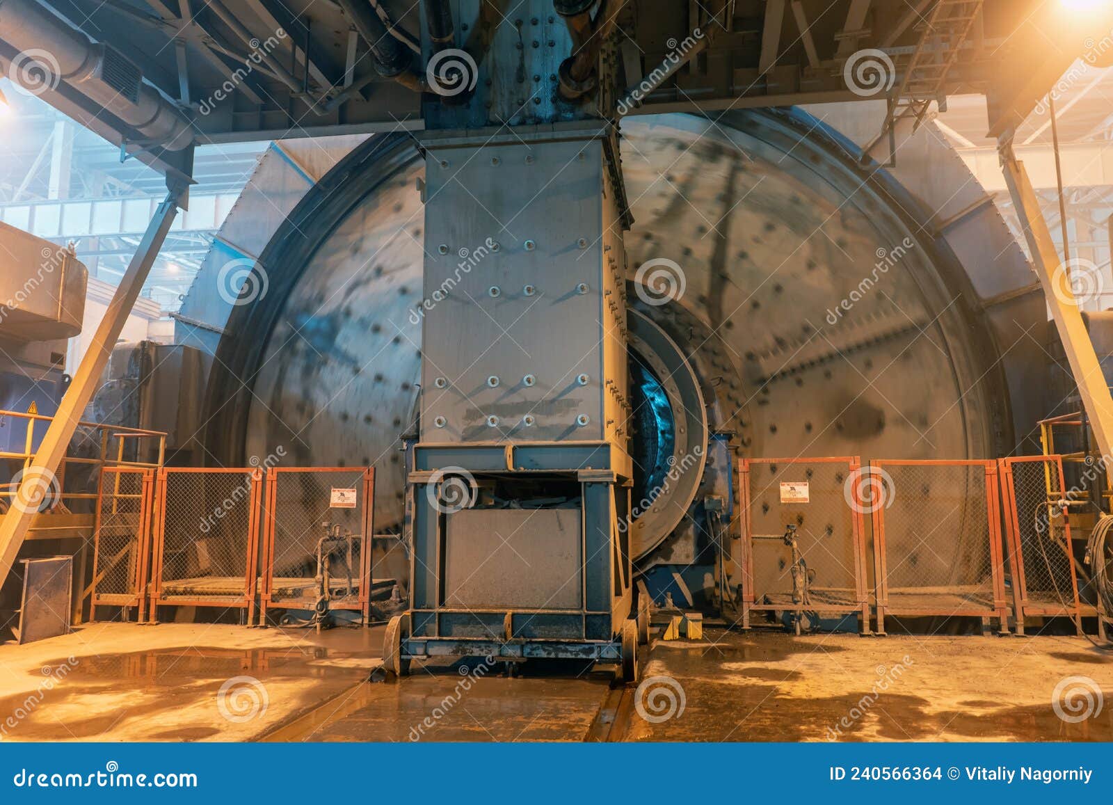 Gold Extraction Plant - Gold Mill. Side View. Stock Photo - Image of ...
