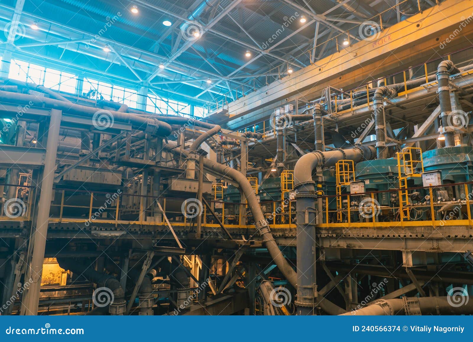 Gold Extraction Plant. the Plant`s Structure Stock Photo - Image of ...