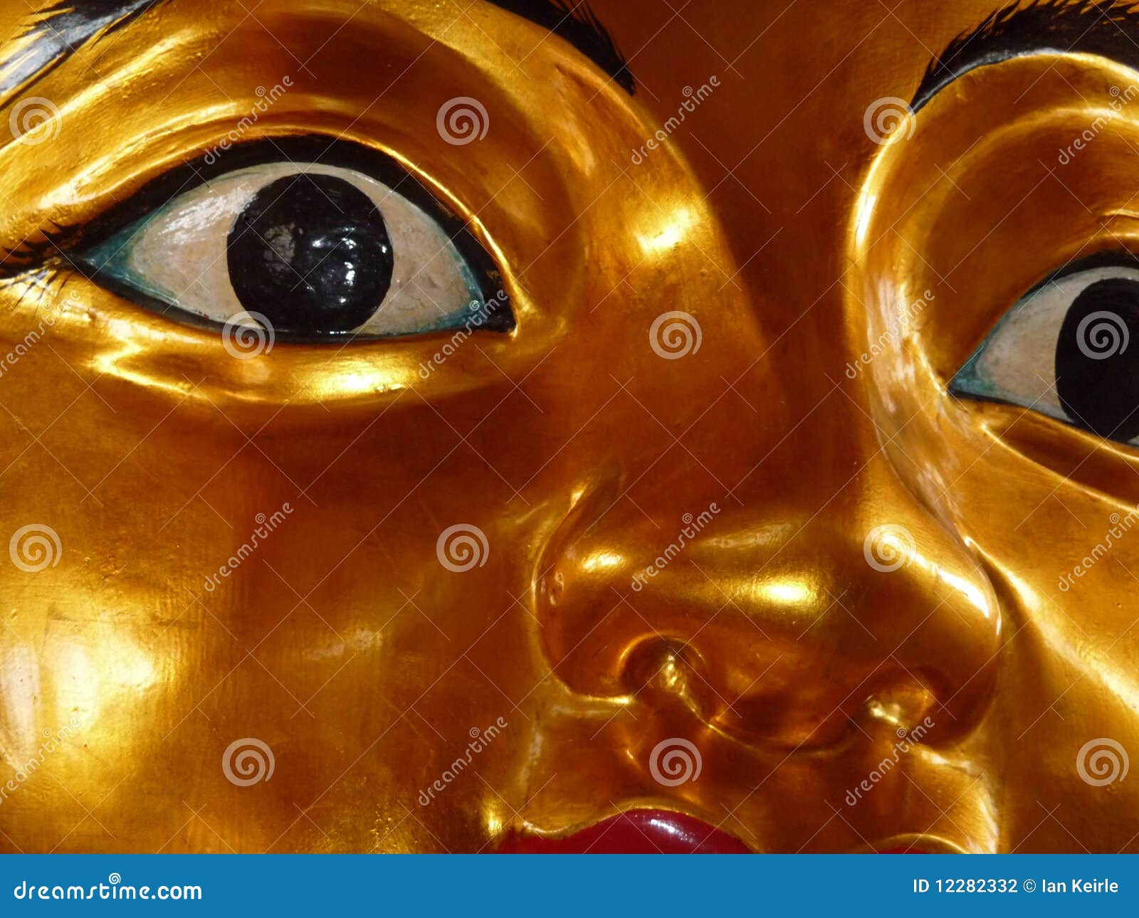 Gold Face stock photo. Image of gold, stare, face, eyes - 12282332