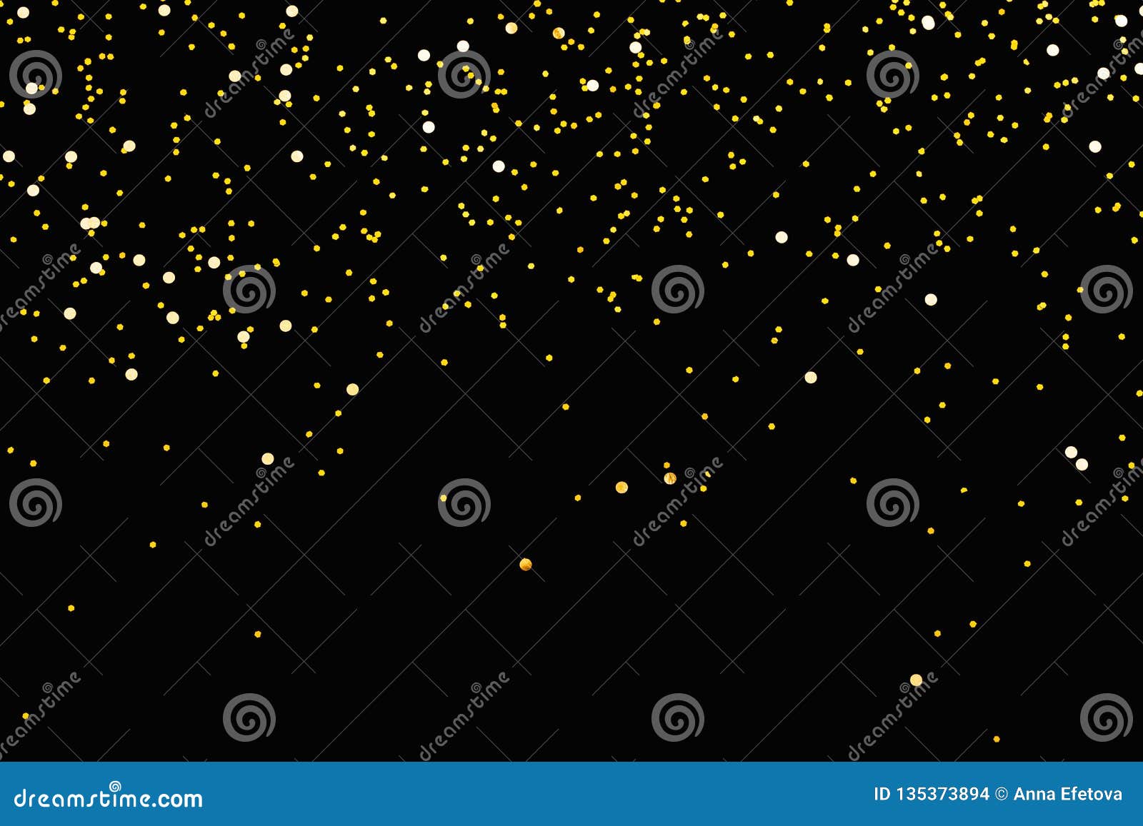 Gold falling sparkles stock illustration. Illustration of bright ...
