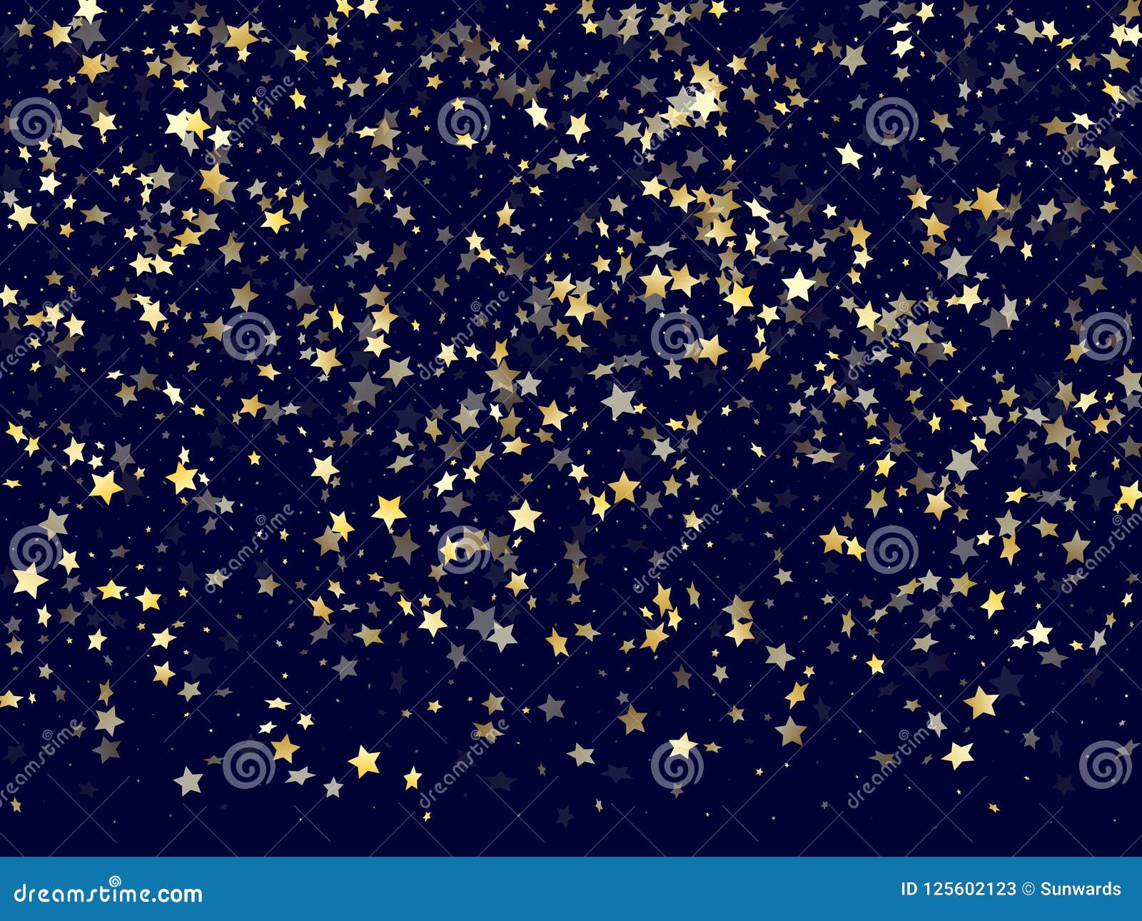 Gold Falling Star Sparkle Elements of Glitter Gradient Vector ...