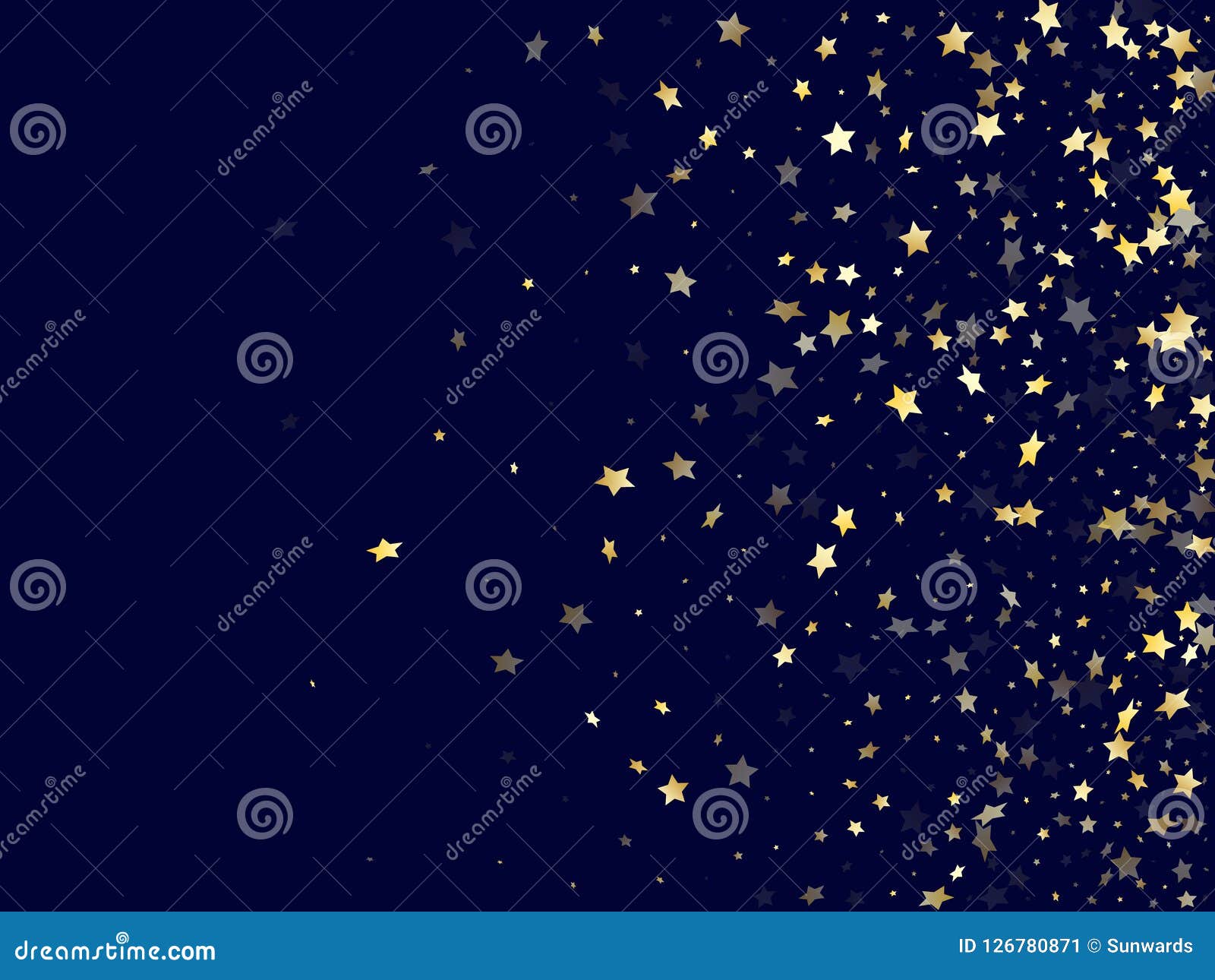 Gold Falling Star Sparkle Elements of Glitter Gradient Vector ...