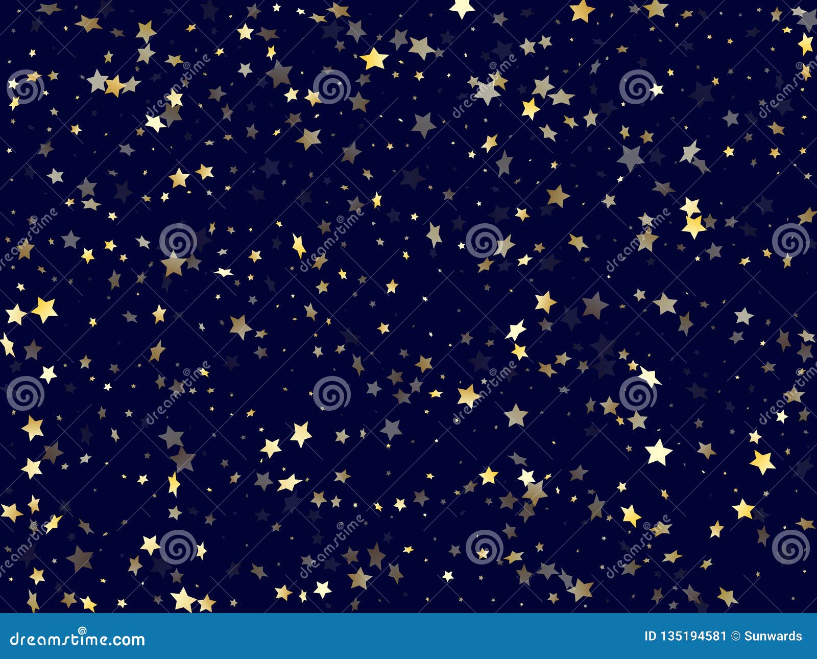 Gold Falling Star Sparkle Elements of Glitter Gradient Vector ...