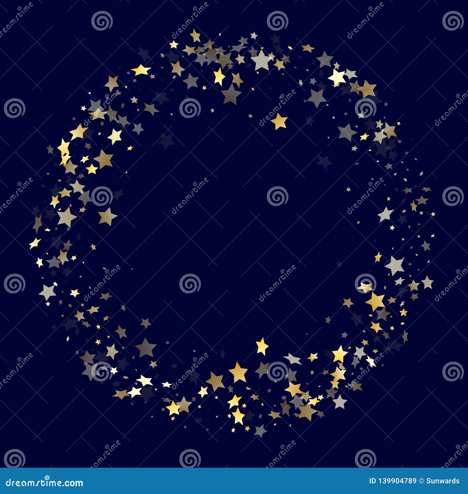 Gold Falling Star Sparkle Elements of Glitter Gradient Vector ...