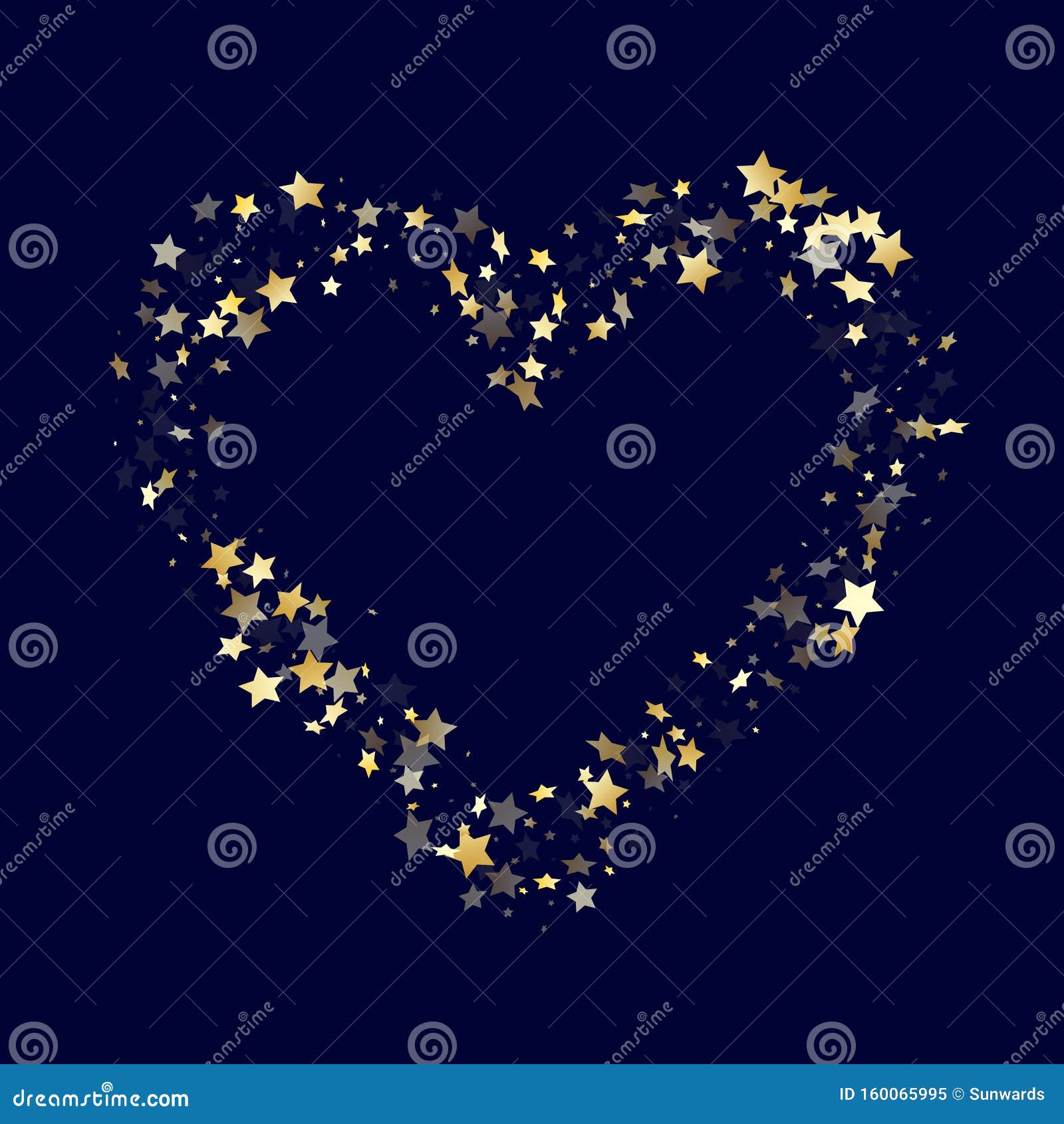 Gold Falling Star Sparkle Elements of Glitter Gradient Vector ...