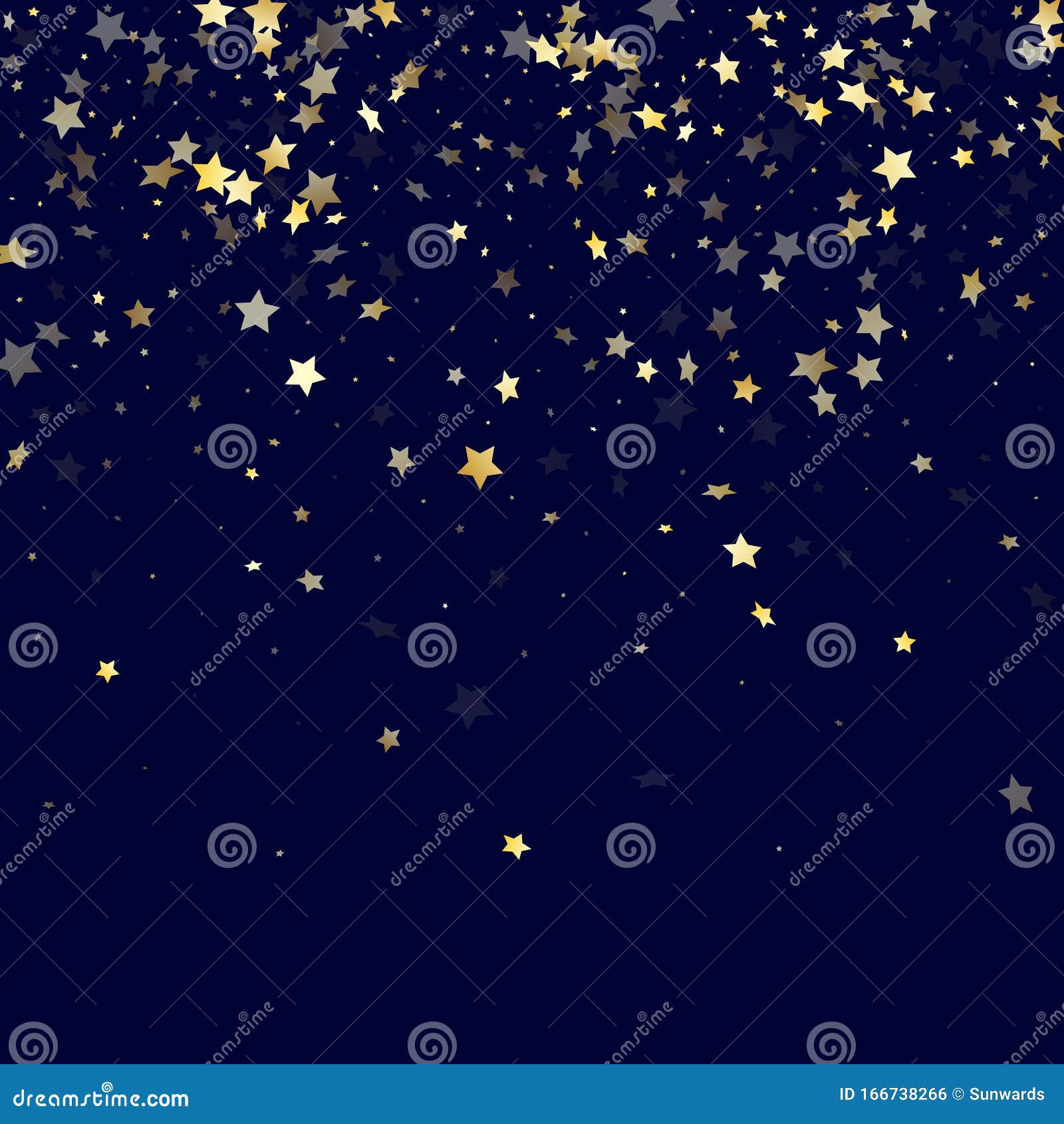 Gold Falling Star Sparkle Elements of Glitter Gradient Vector ...