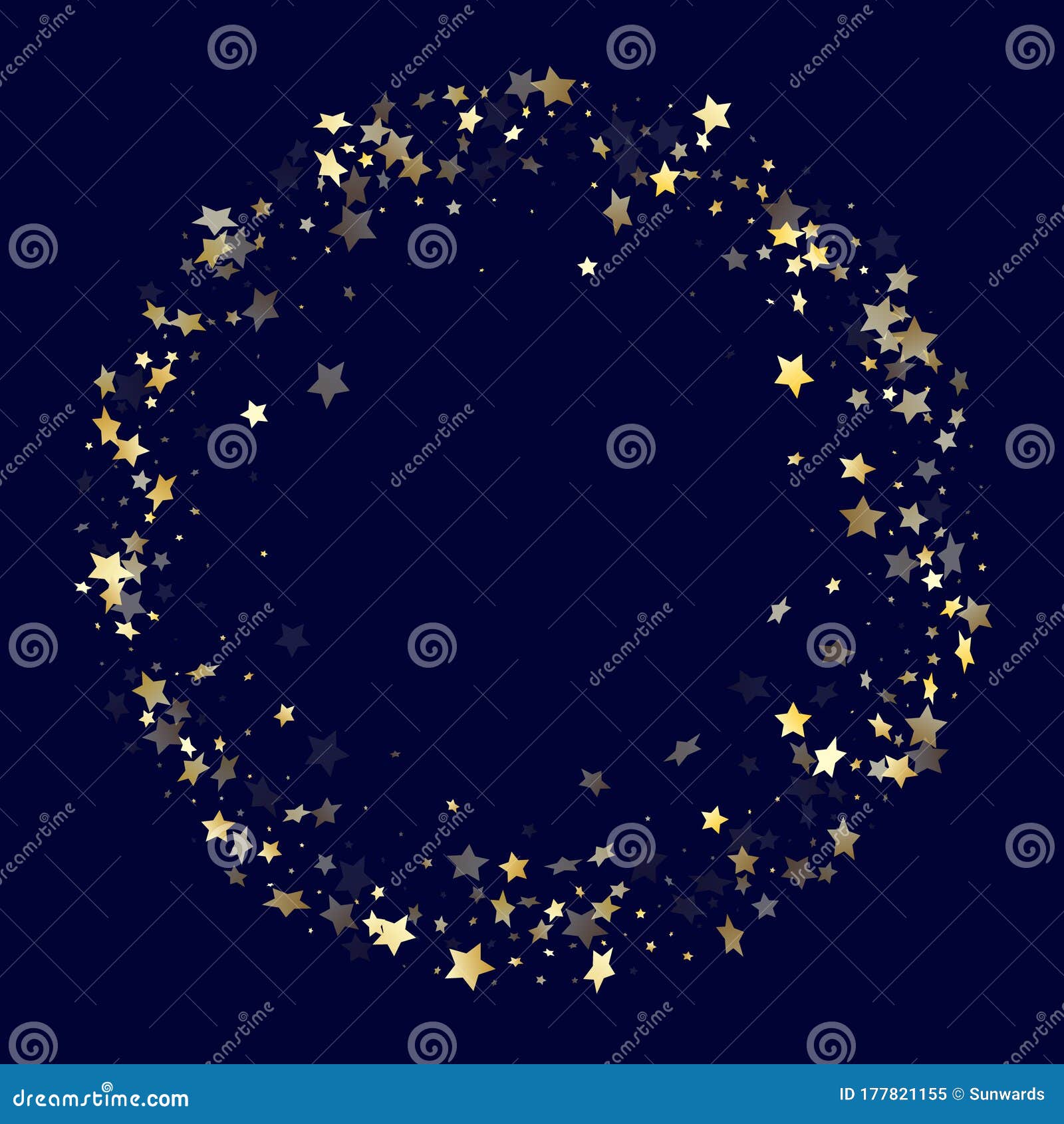 Gold Falling Star Sparkle Elements of Glitter Gradient Vector ...
