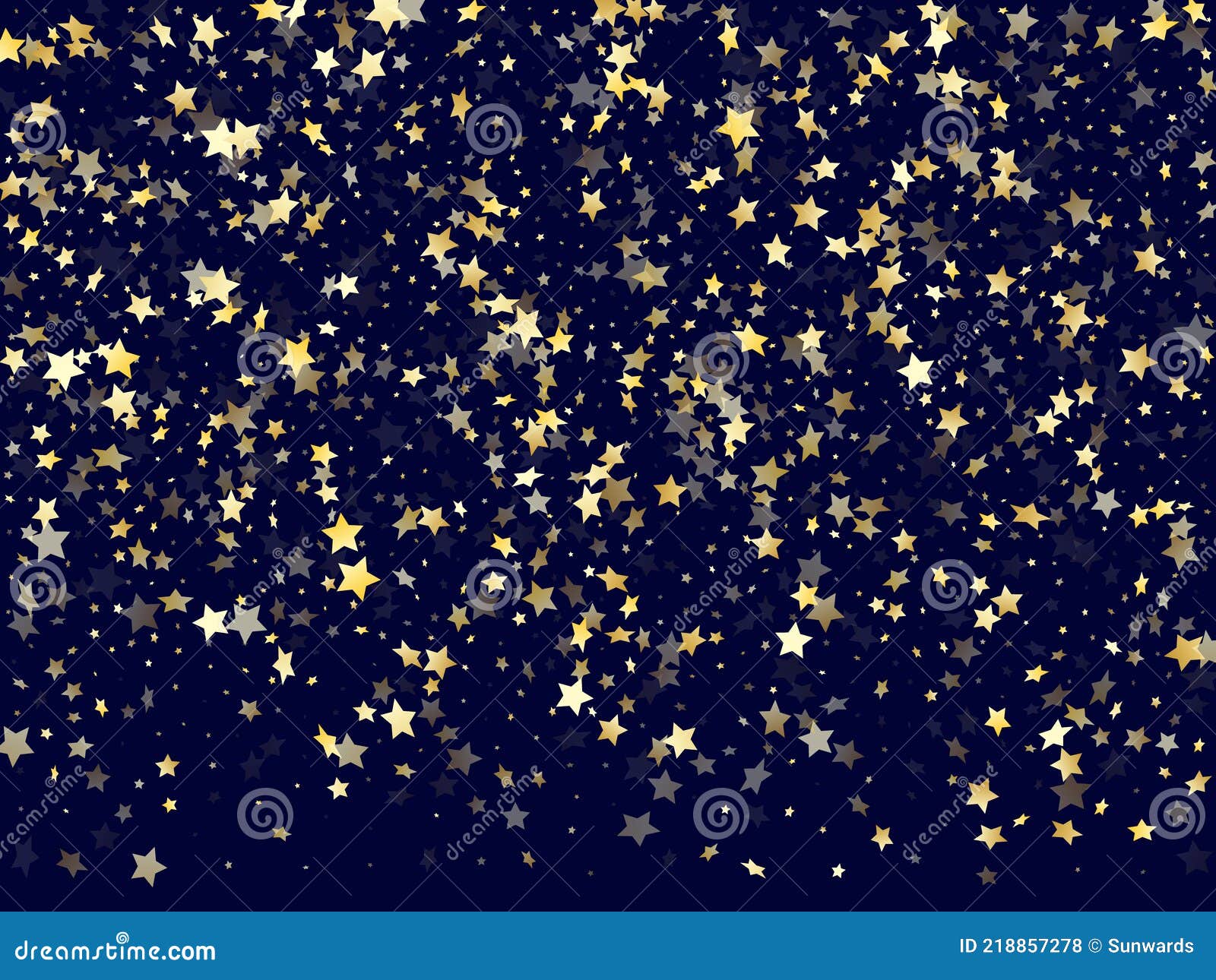 Gold Falling Star Sparkle Elements of Glitter Gradient Vector ...