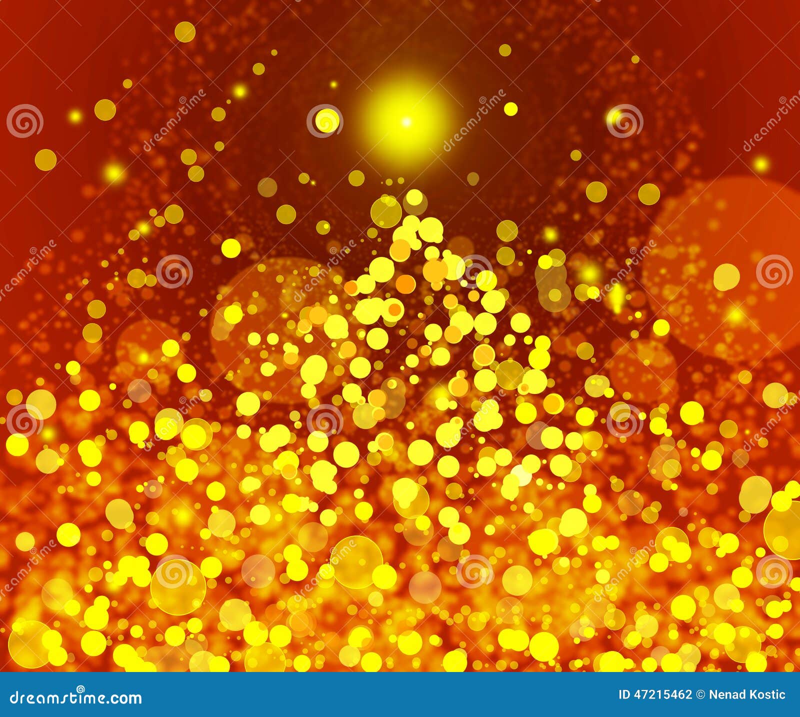 Gold Festive Christmas Background. Stock Illustration - Illustration of ...