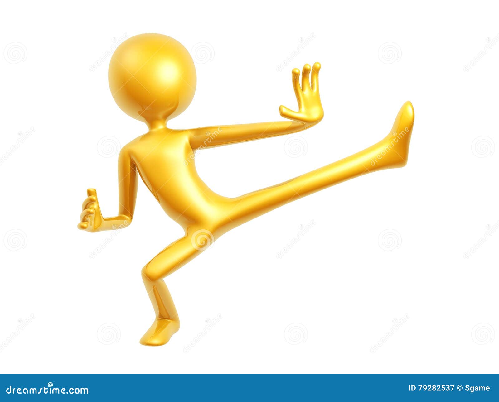 Gold fighter stock illustration. Illustration of warrior - 79282537