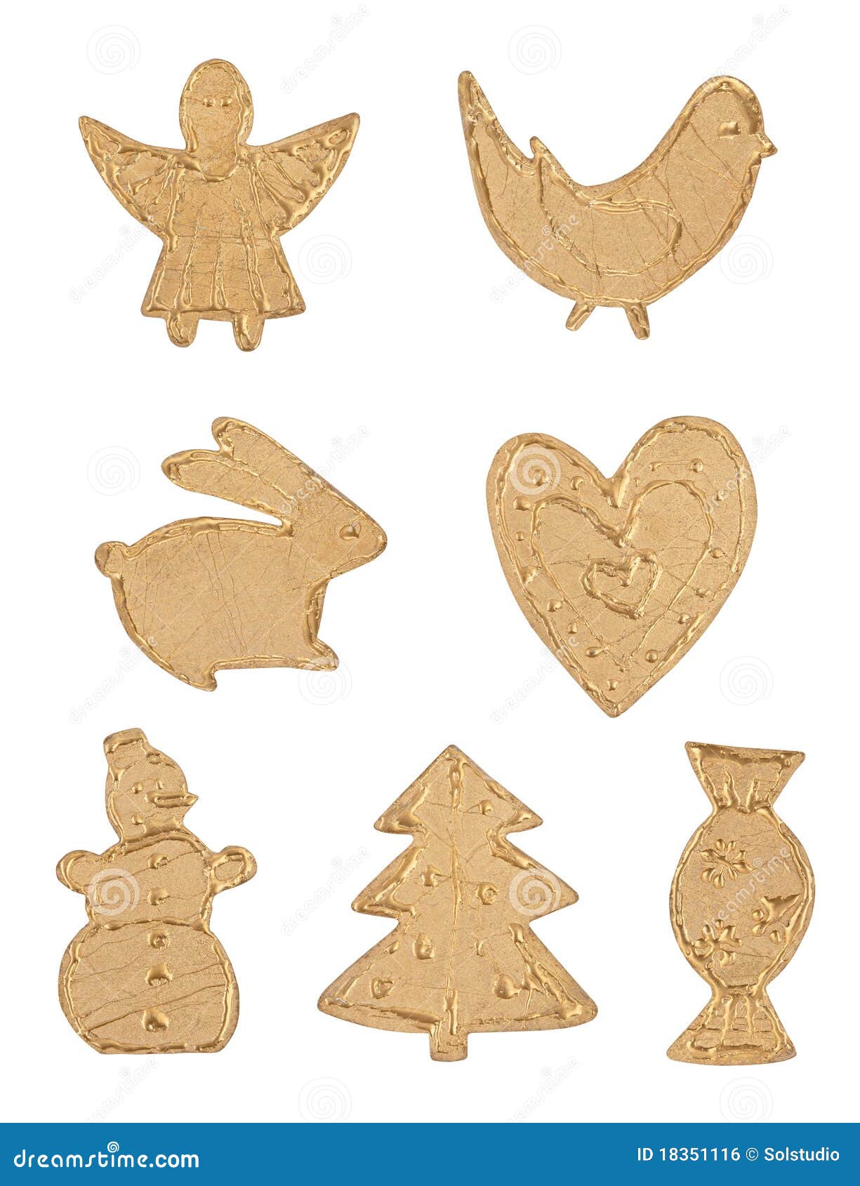 Gold figures stock photo. Image of concepts, ornament - 18351116