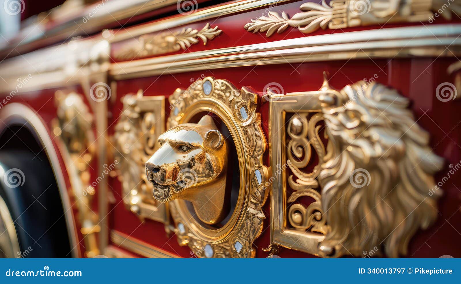 Gold fire engine side stock illustration. Illustration of vehicle ...