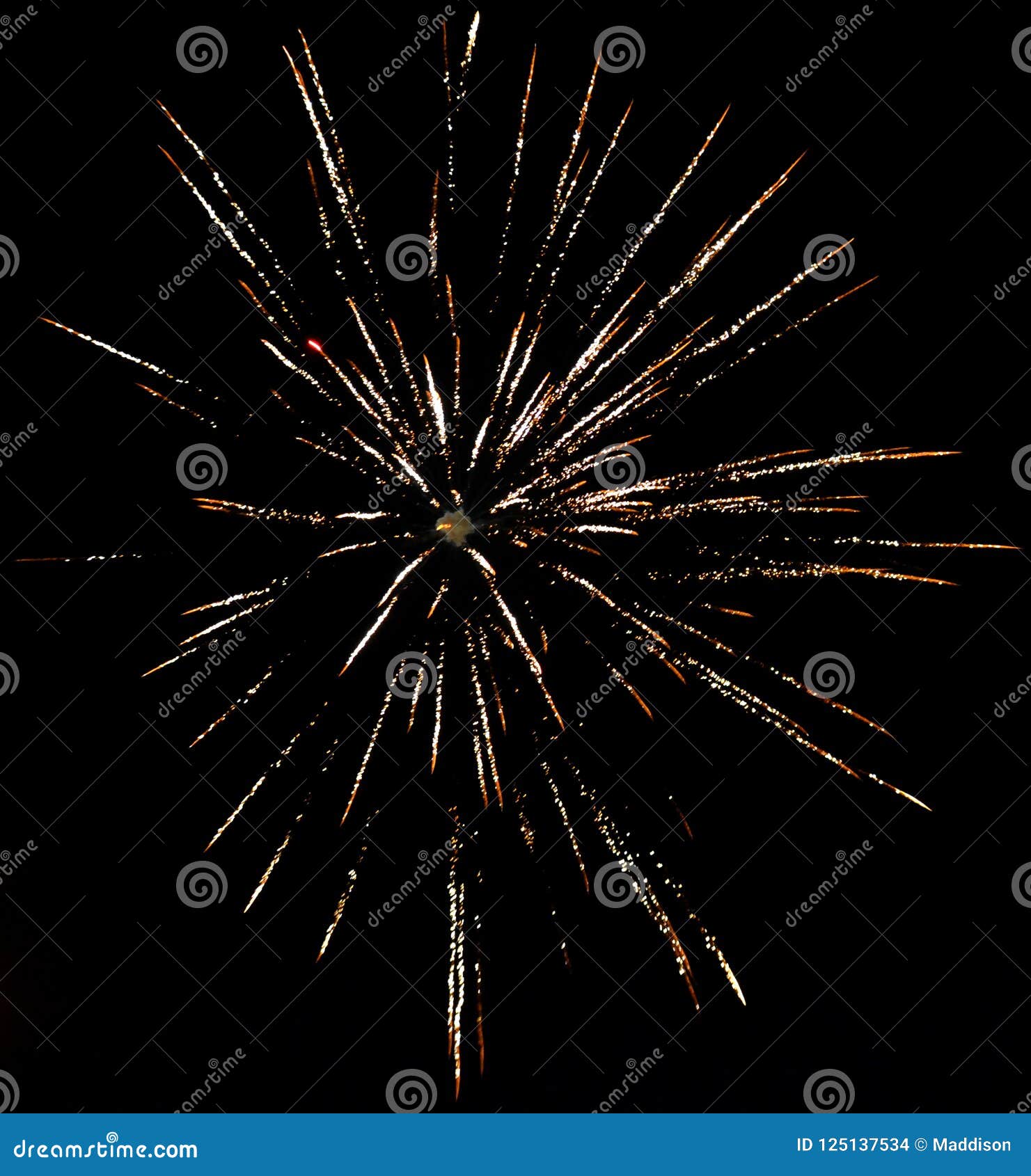 Gold streaks stock photo. Image of explosions, firework - 125137534