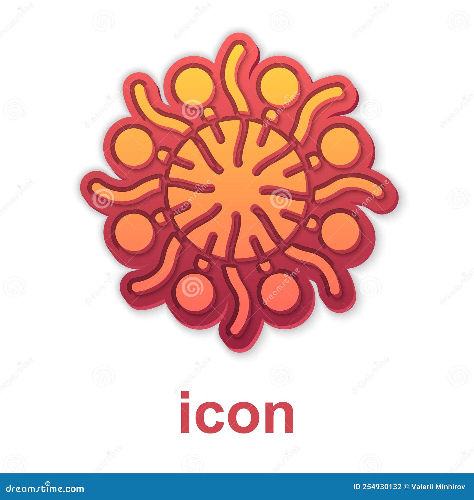 Gold Firework Icon Isolated on White Background. Concept of Fun Party ...