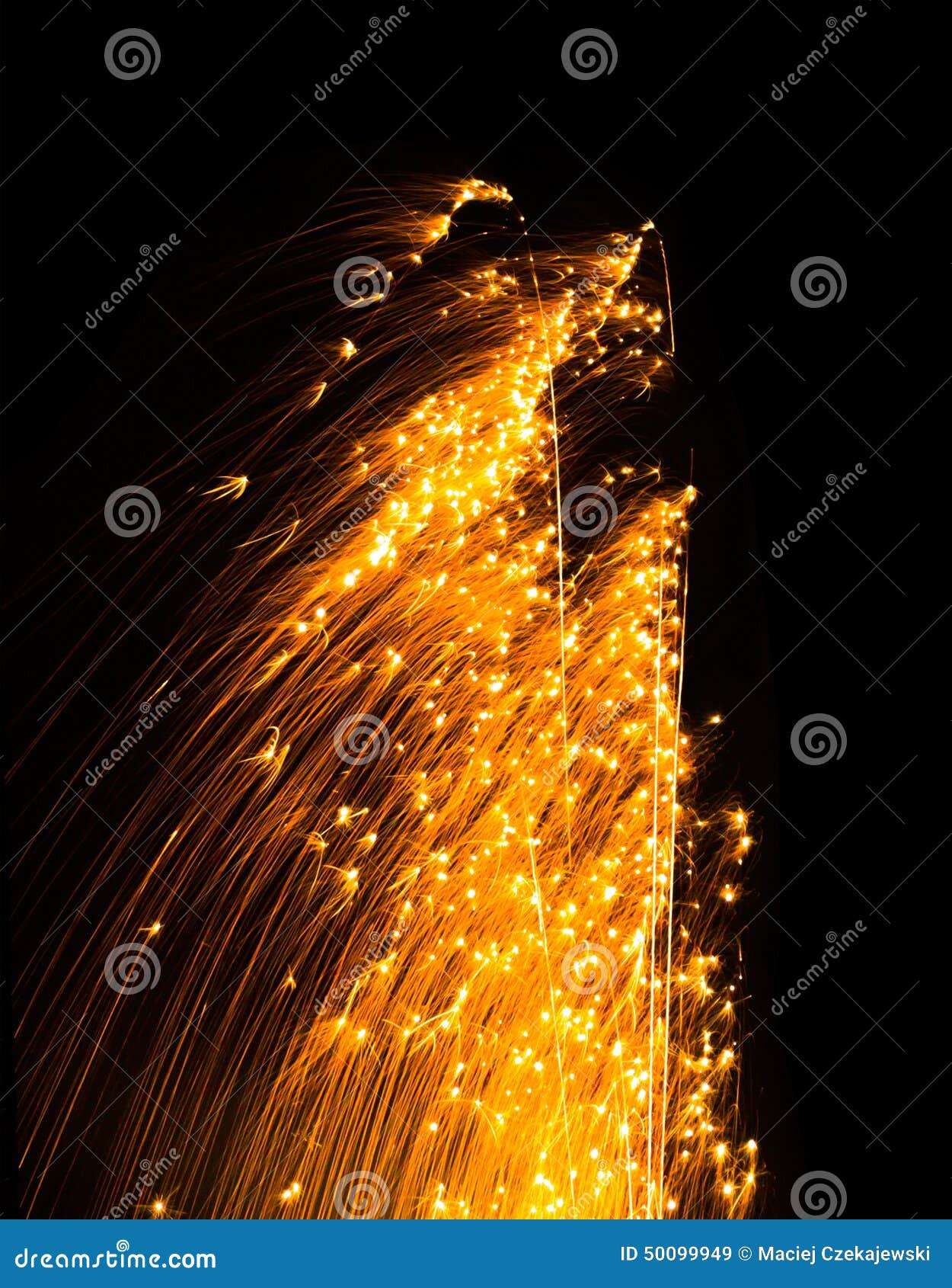 Gold fireworks stock image. Image of festival, holiday - 50099949