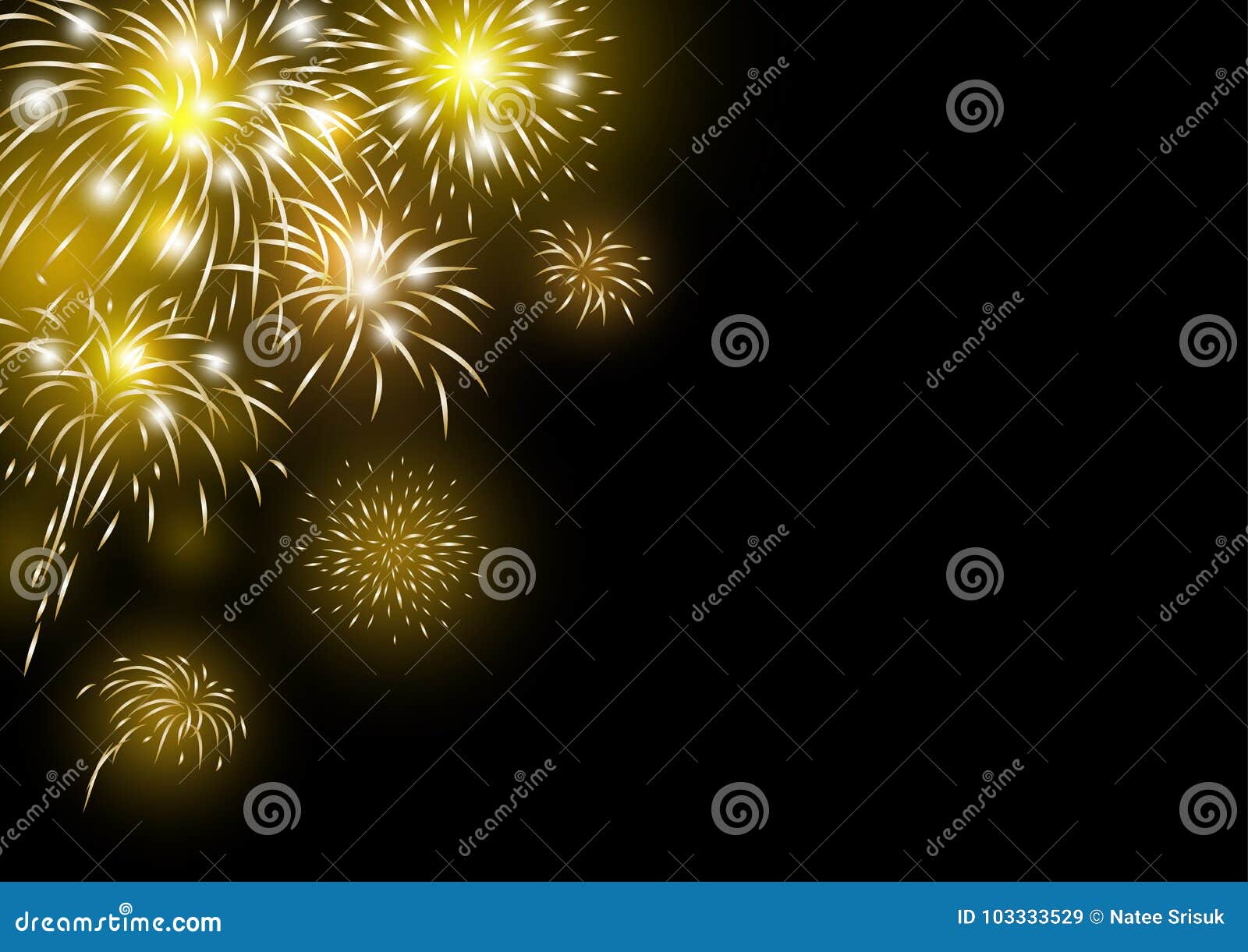 Fireworks Black Background