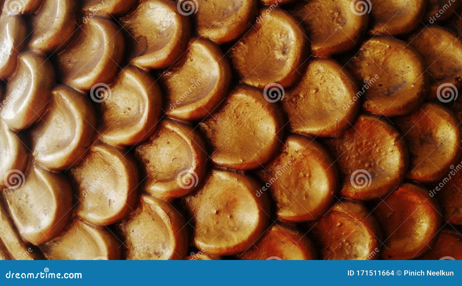 Gold Fish Scale Pattern Pattern, 3D Surface Forming Stock Photo - Image ...