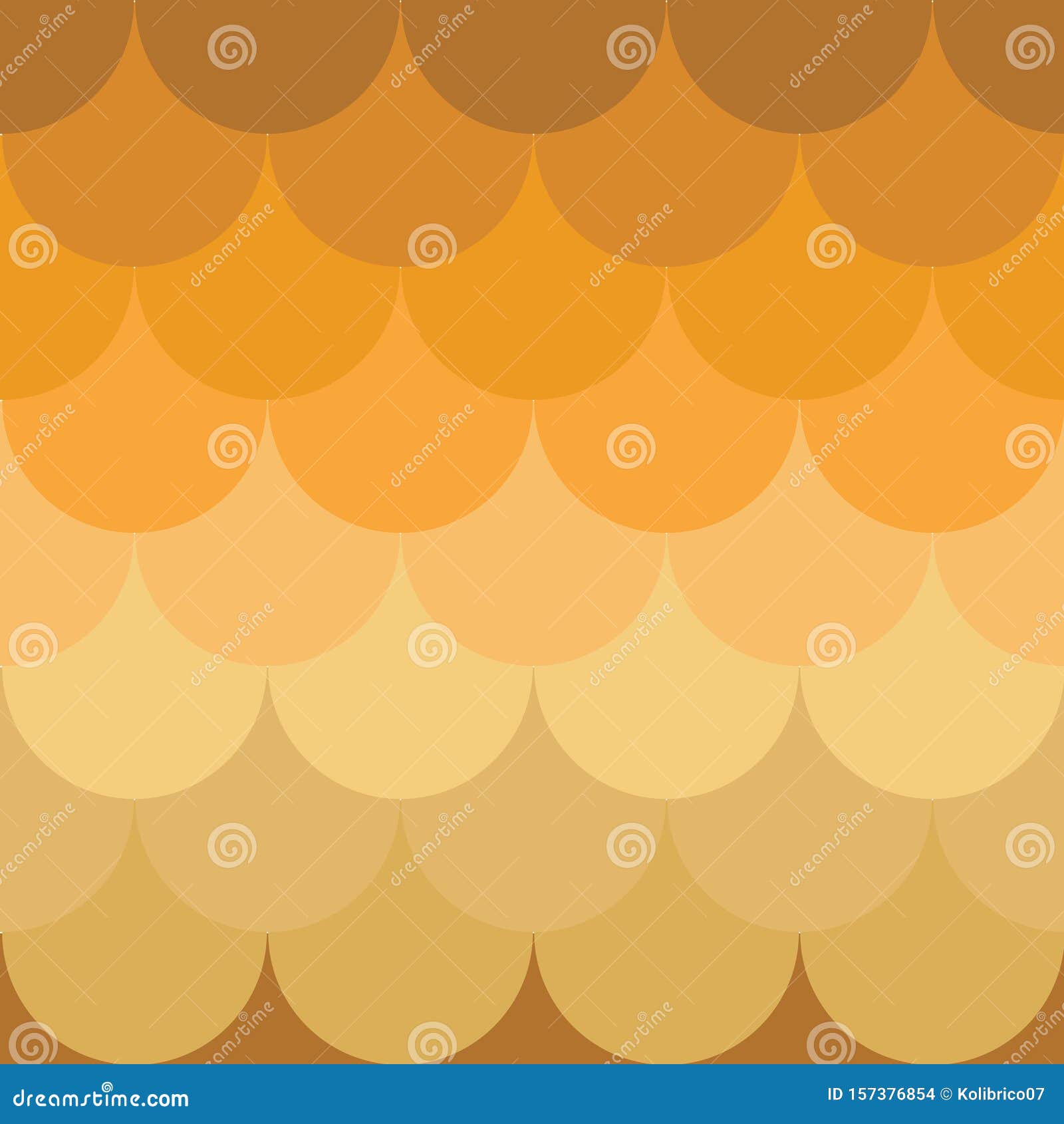 Gold Fish Scales Seamless Pattern. Vector Abstract Seamless Patt Stock ...