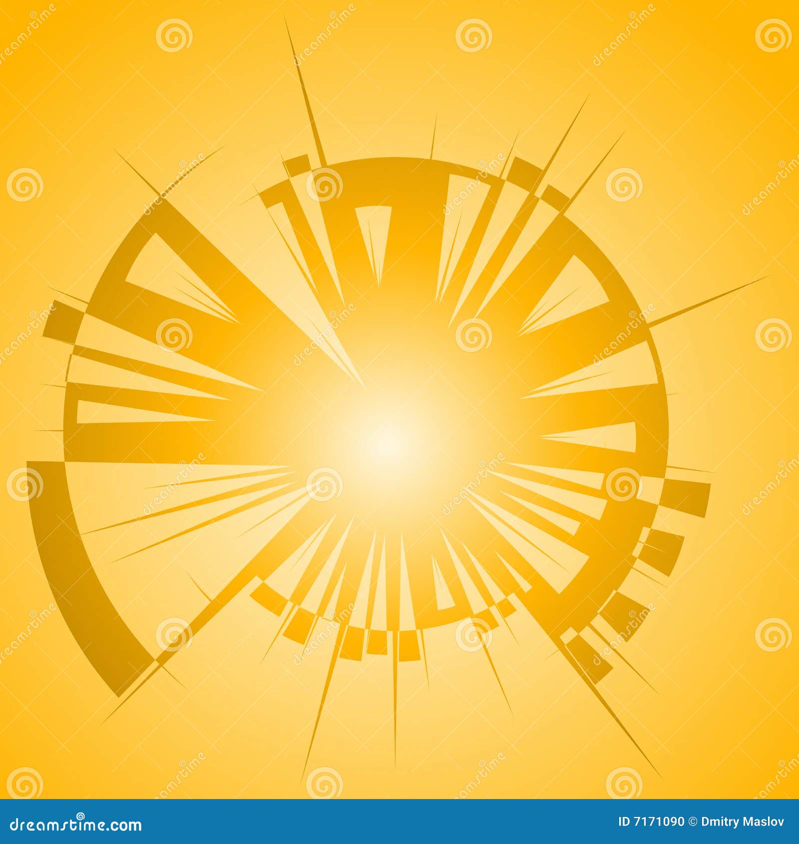 Gold Flare stock vector. Illustration of burst, shine - 7171090