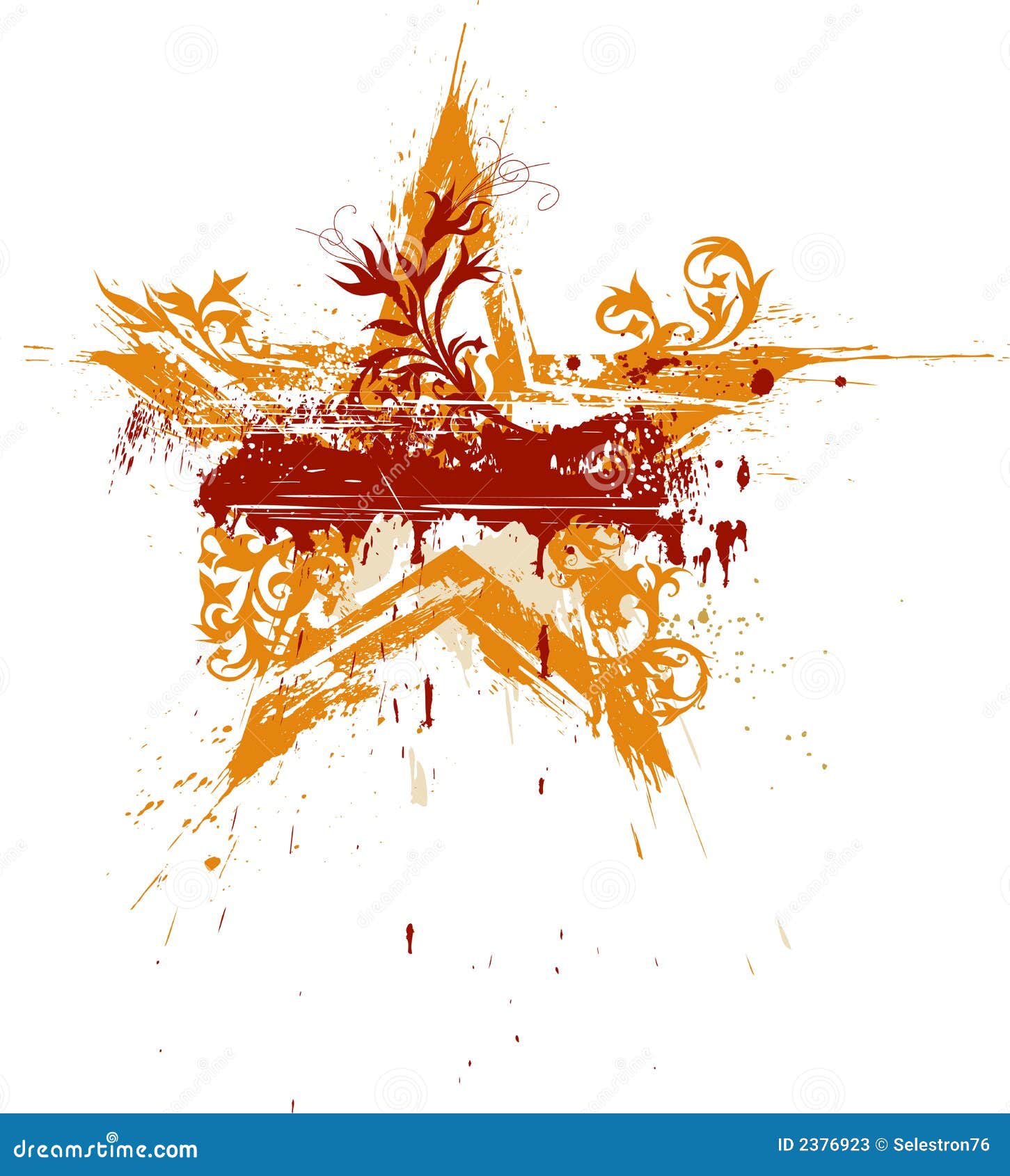 Grunge Star Texture Royalty-Free Illustration | CartoonDealer.com #10773237