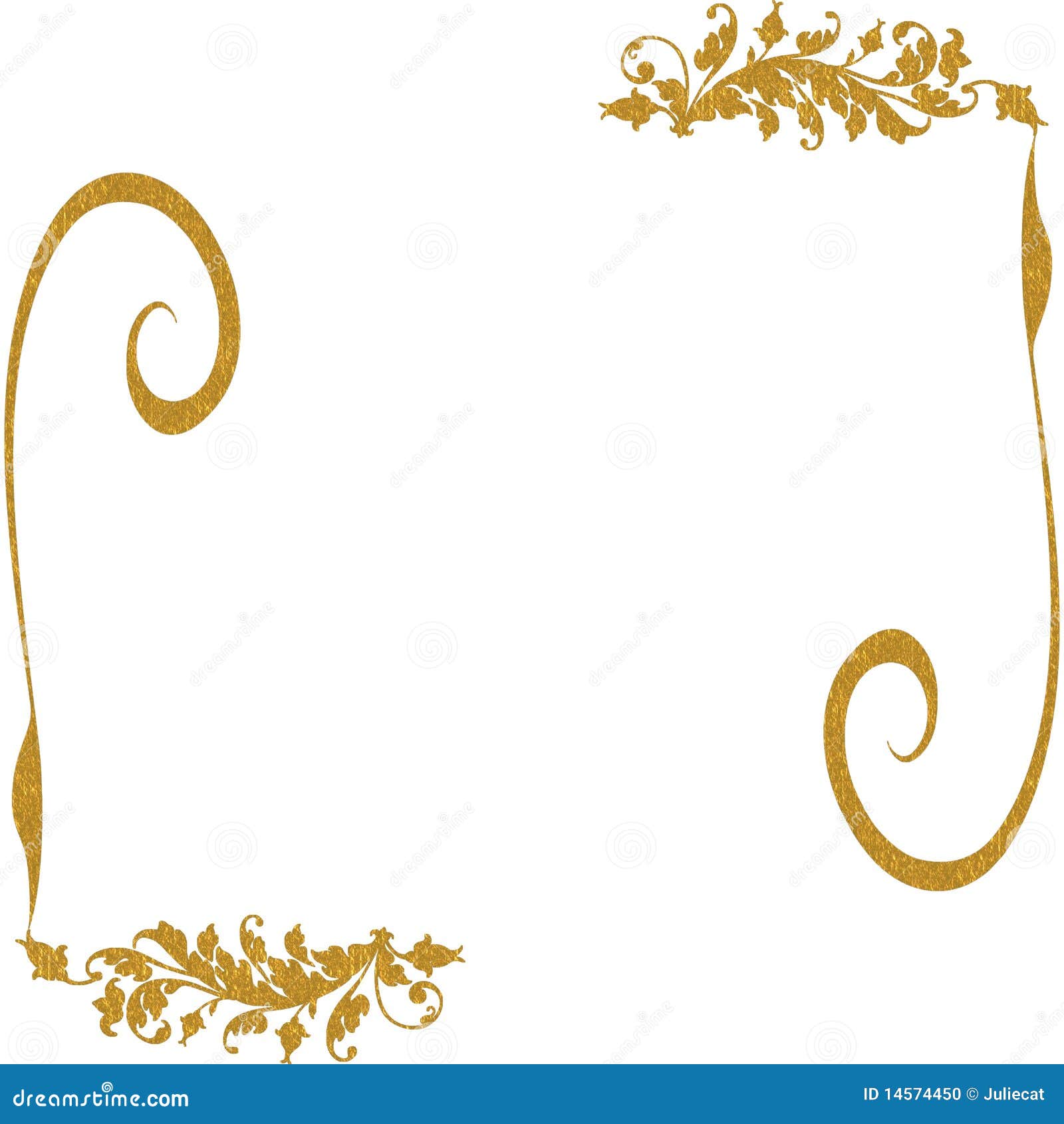 Gold Swirl Border Design