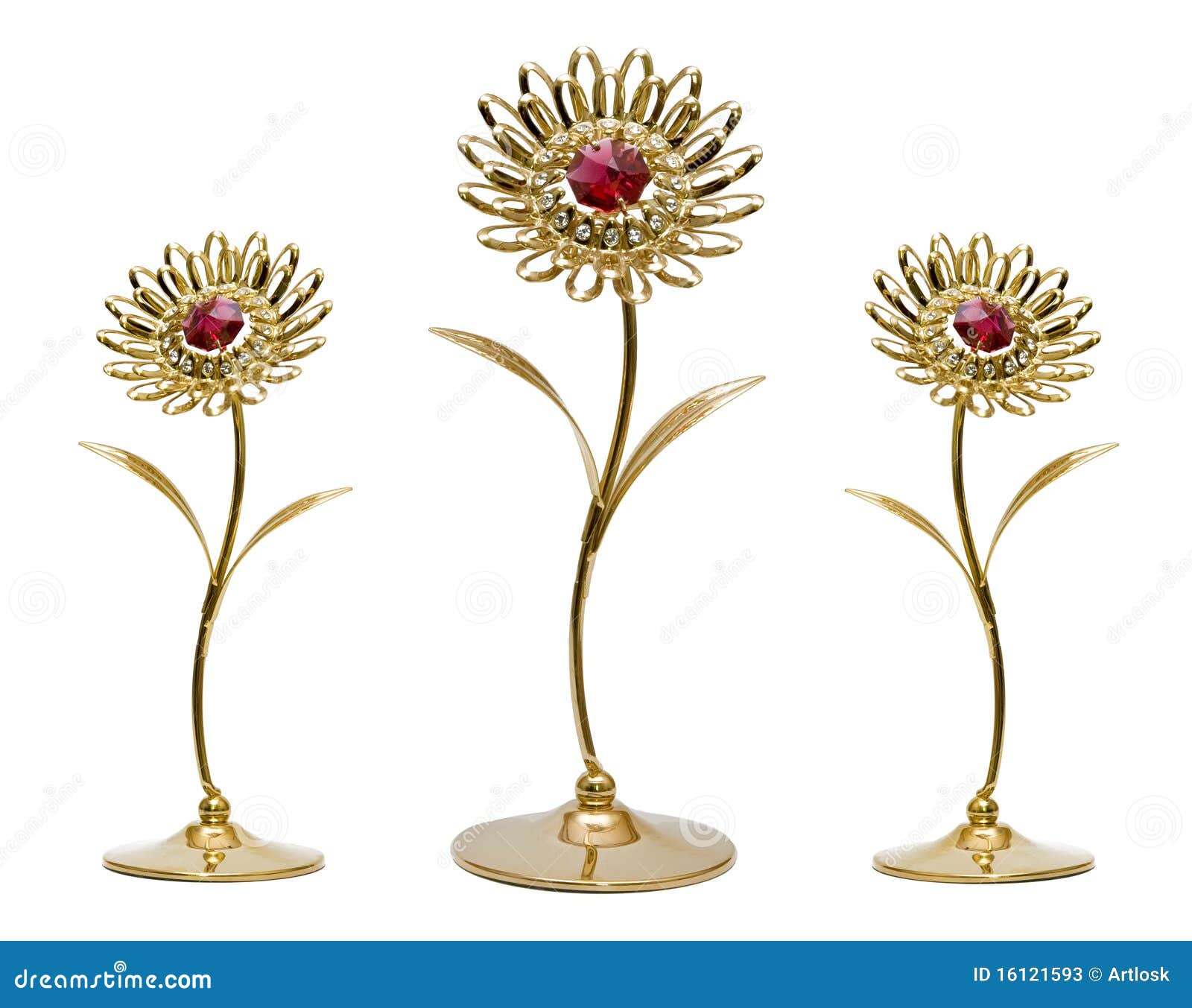 Gold flowers stock image. Image of crystal, diamond, leaf - 16121593