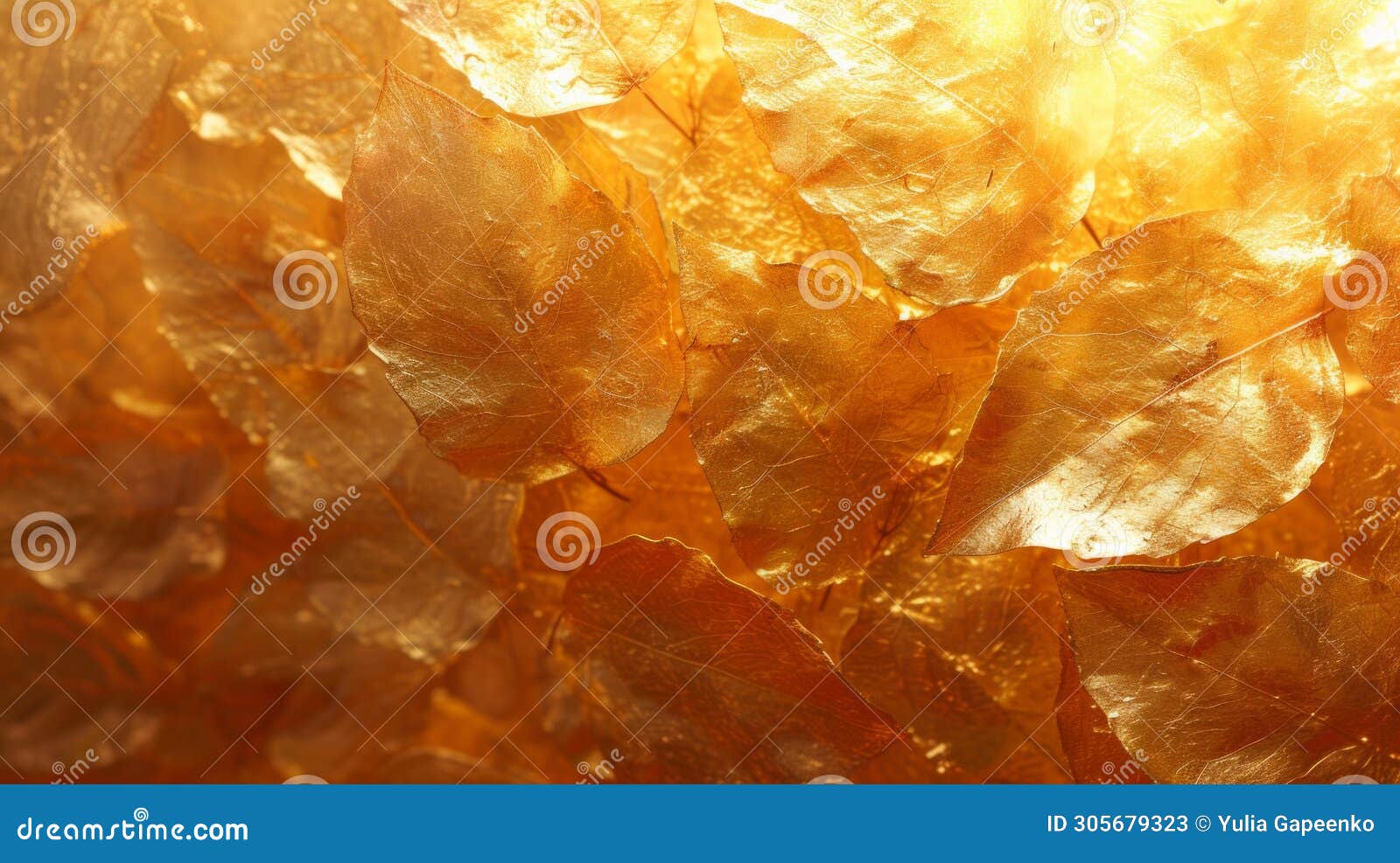Gold Foil Leaf Texture, Glass Effect Background Stock Image - Image of ...