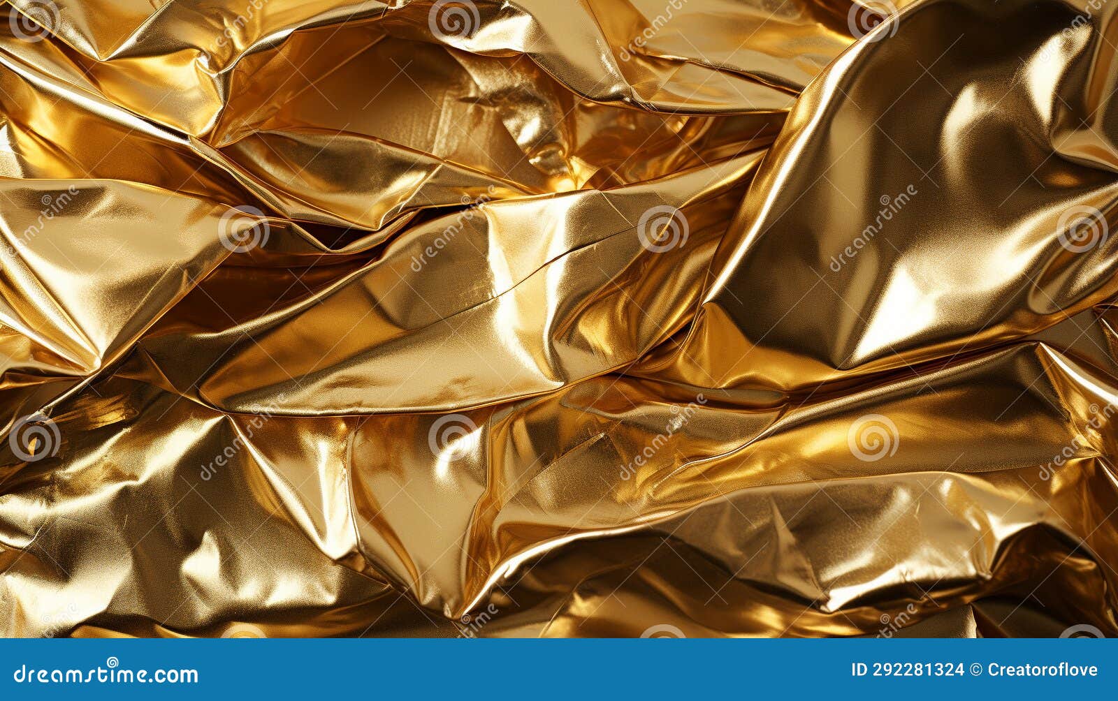Gold Foil Seamless Background Generative AI Stock Illustration ...