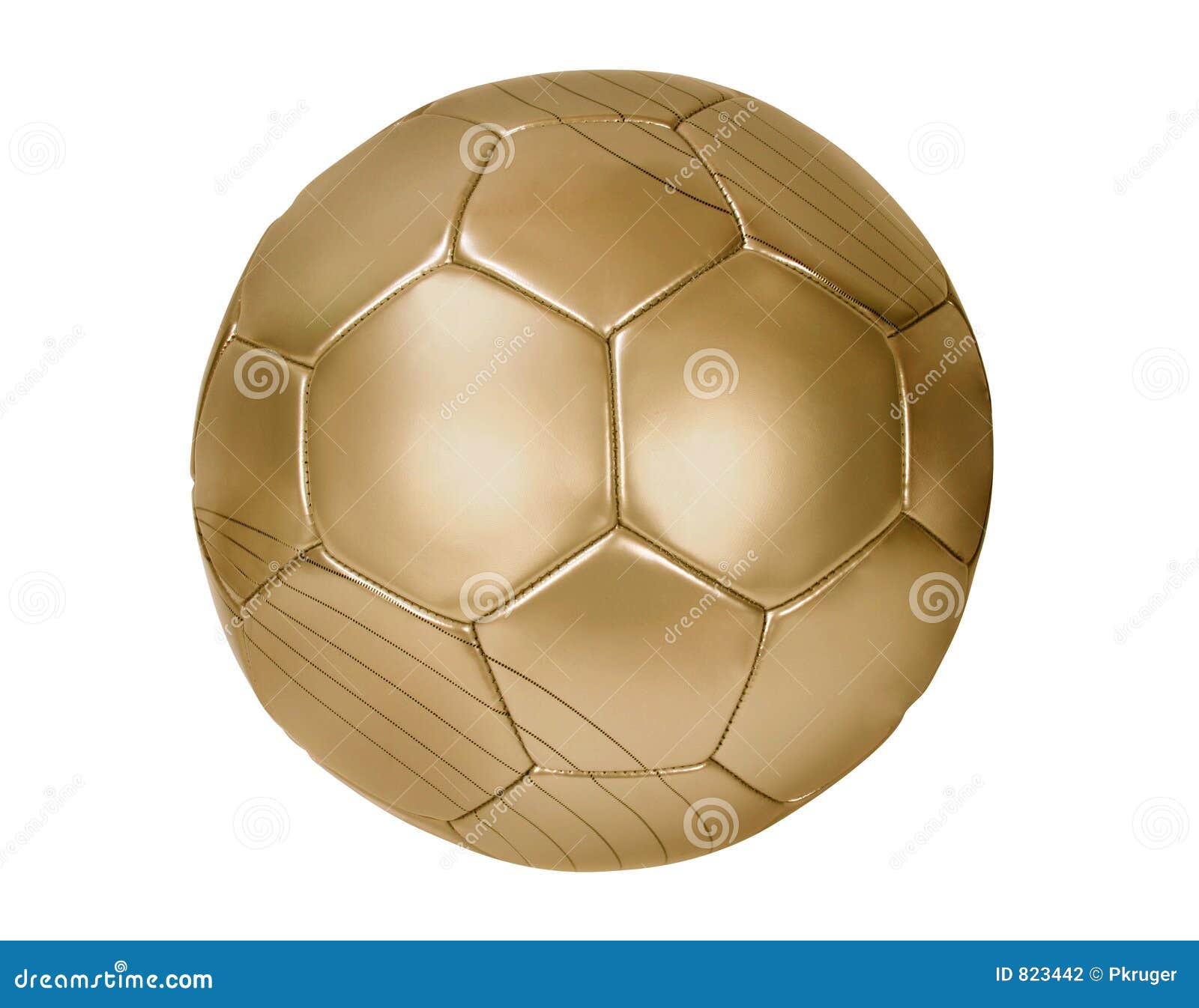Gold football stock photo. Image of exercise, goal, soccer - 823442