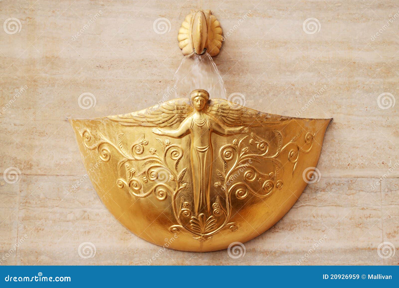 Gold fountain stock image. Image of landscape, decoration - 20926959