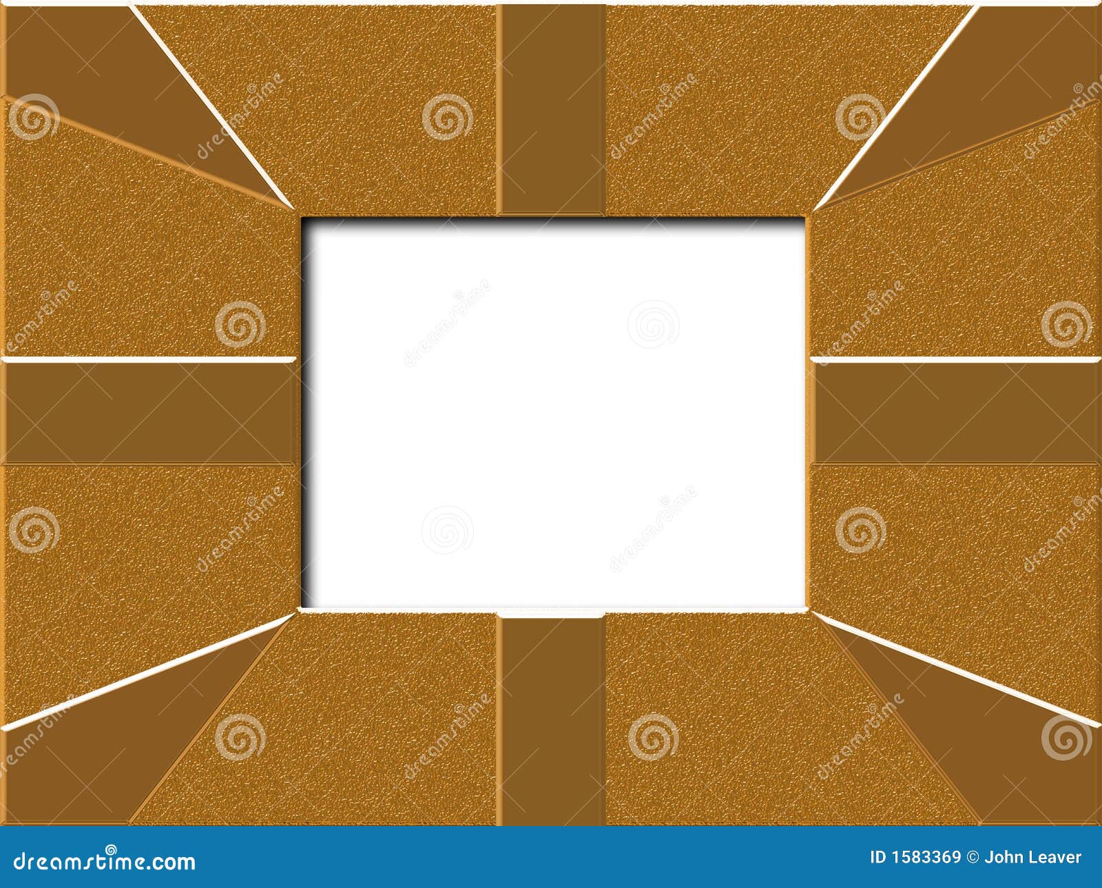Gold frame stock illustration. Illustration of patterned - 1583369