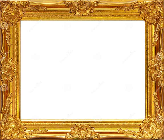 Gold frame stock photo. Image of exhibition, grunge, gold - 16780074