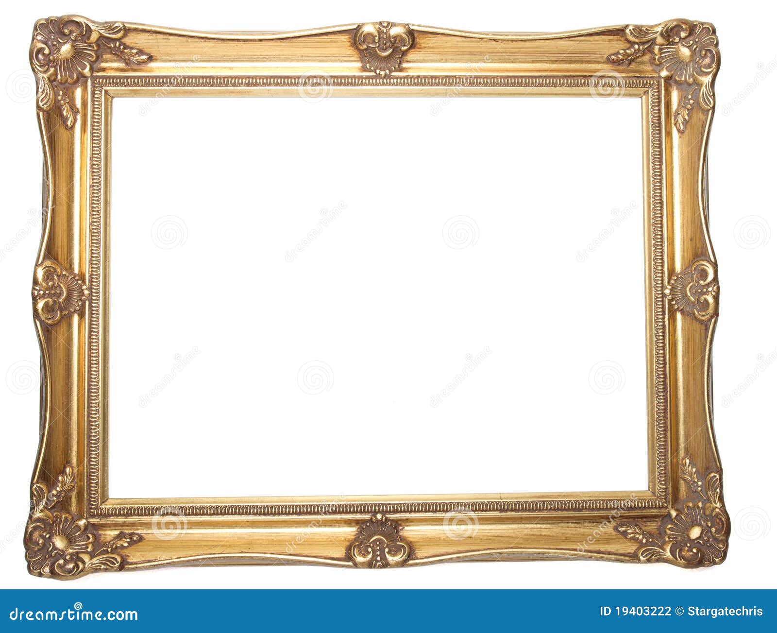 Gold Frame stock photo. Image of deco, close, blank, pattern - 19403222