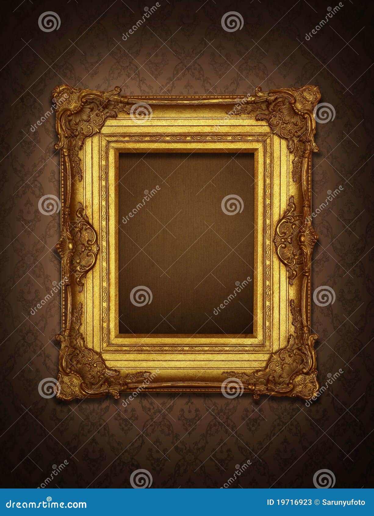 Gold frame stock image. Image of shadows, thailand, baroque - 19716923