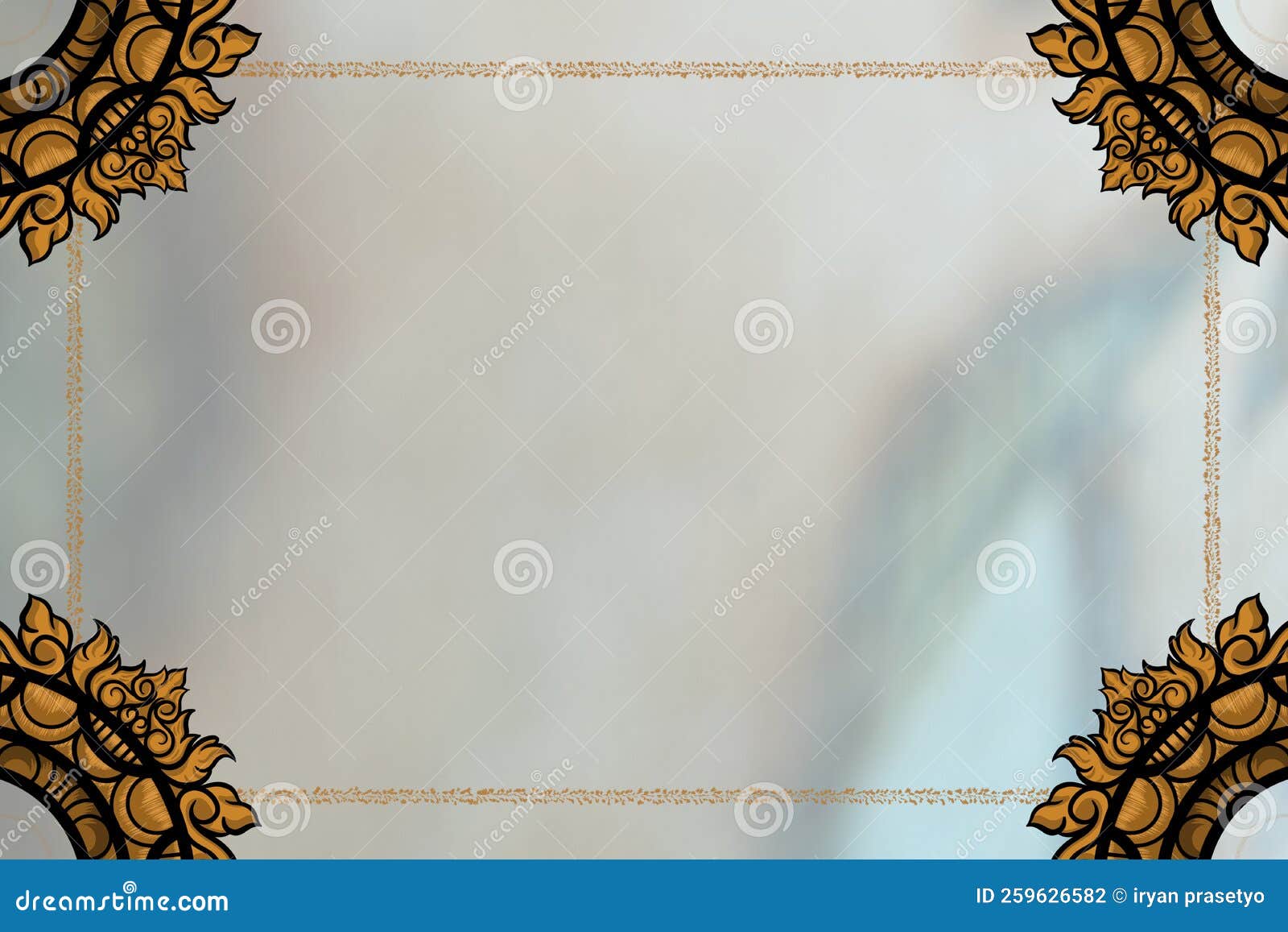 Gold Frame with Abstract Background for Certificate Template and ...