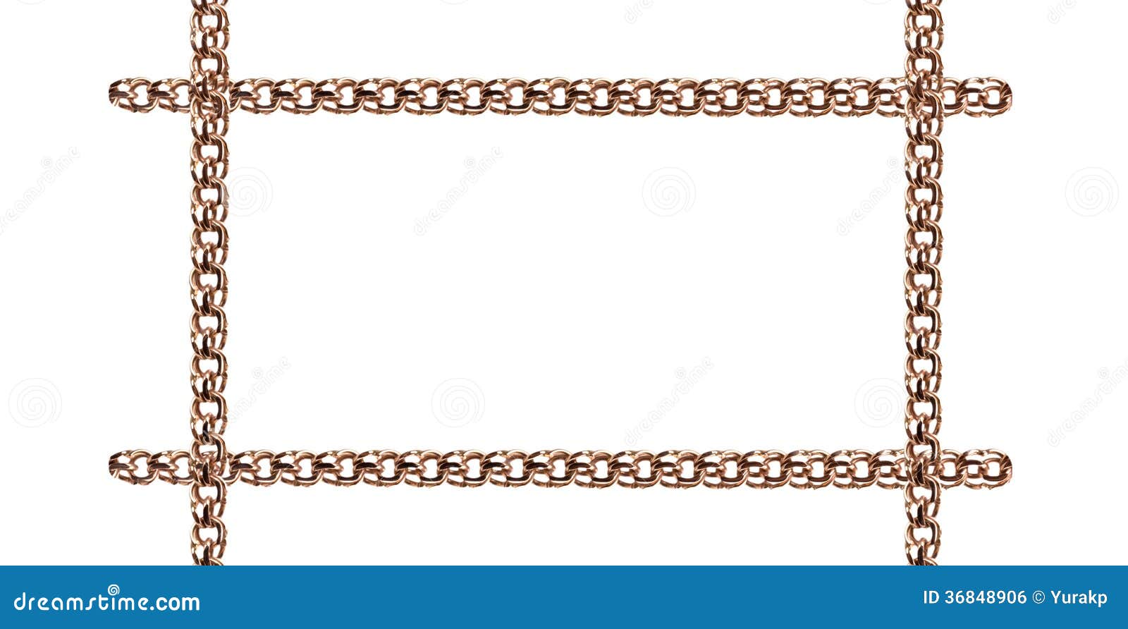Gold frame from the chain stock photo. Image of gold - 36848906