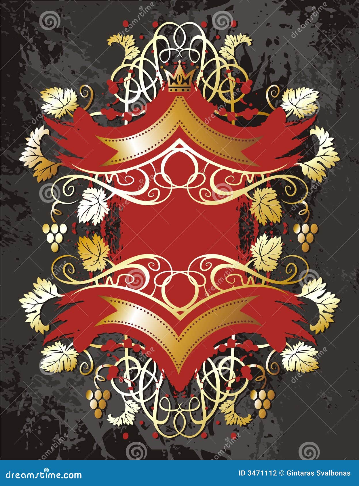 Gold frame element stock vector. Illustration of elegant - 3471112